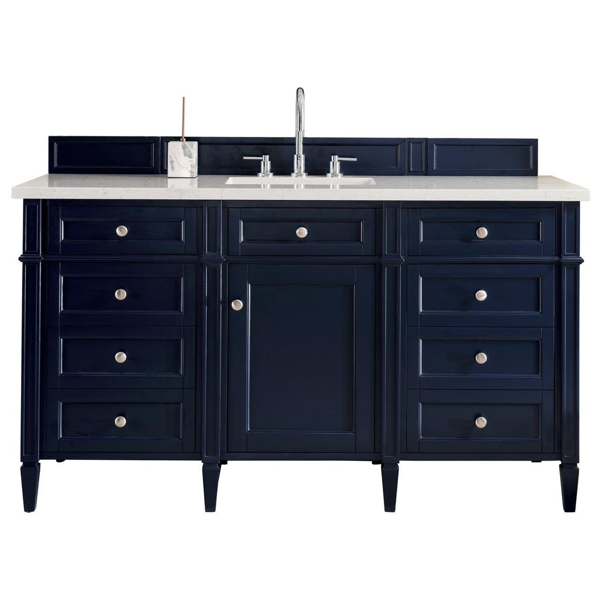 James Martin Vanities Brittany 60 Victory Blue Single Vanity With 3cm