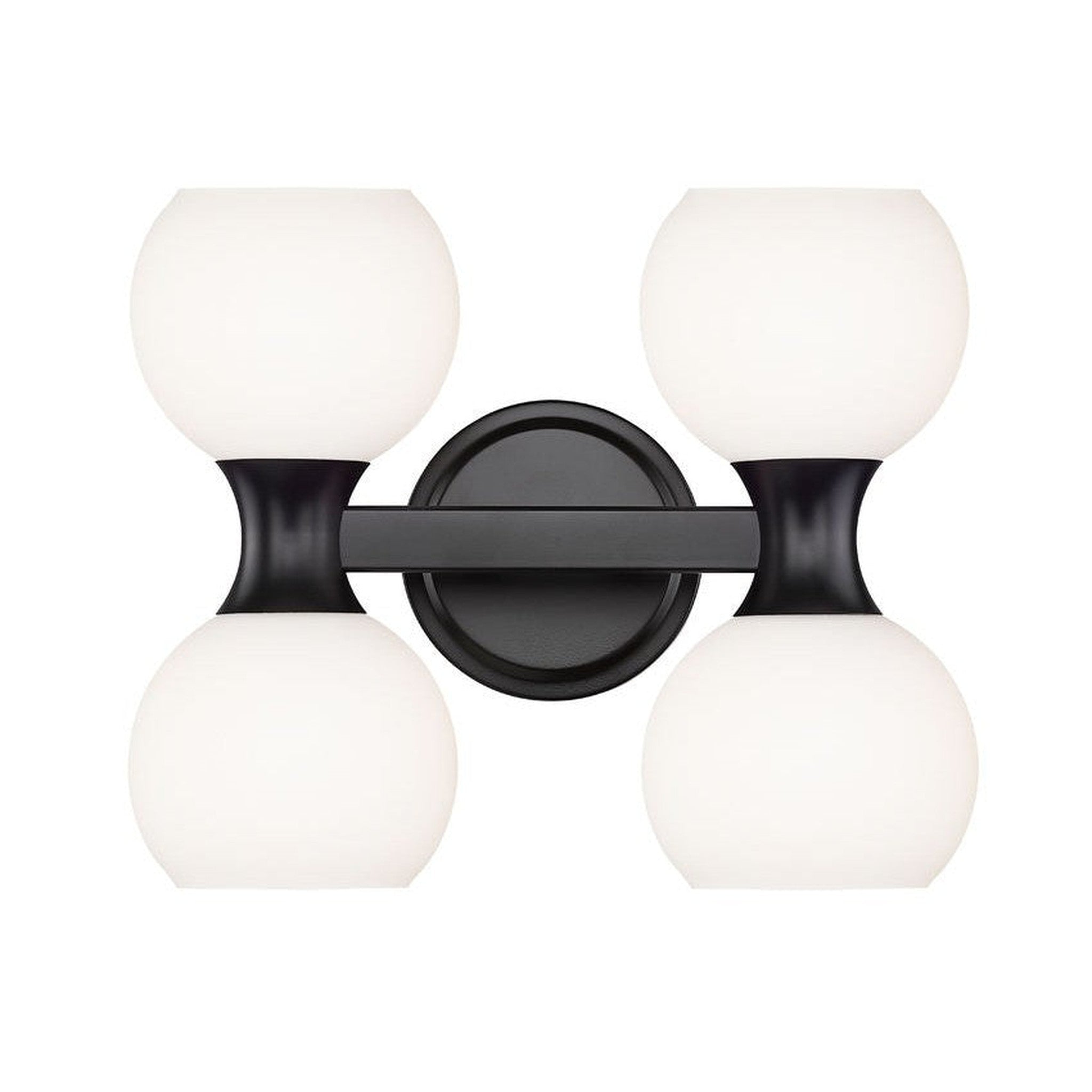 Black And Chrome Vanity Light