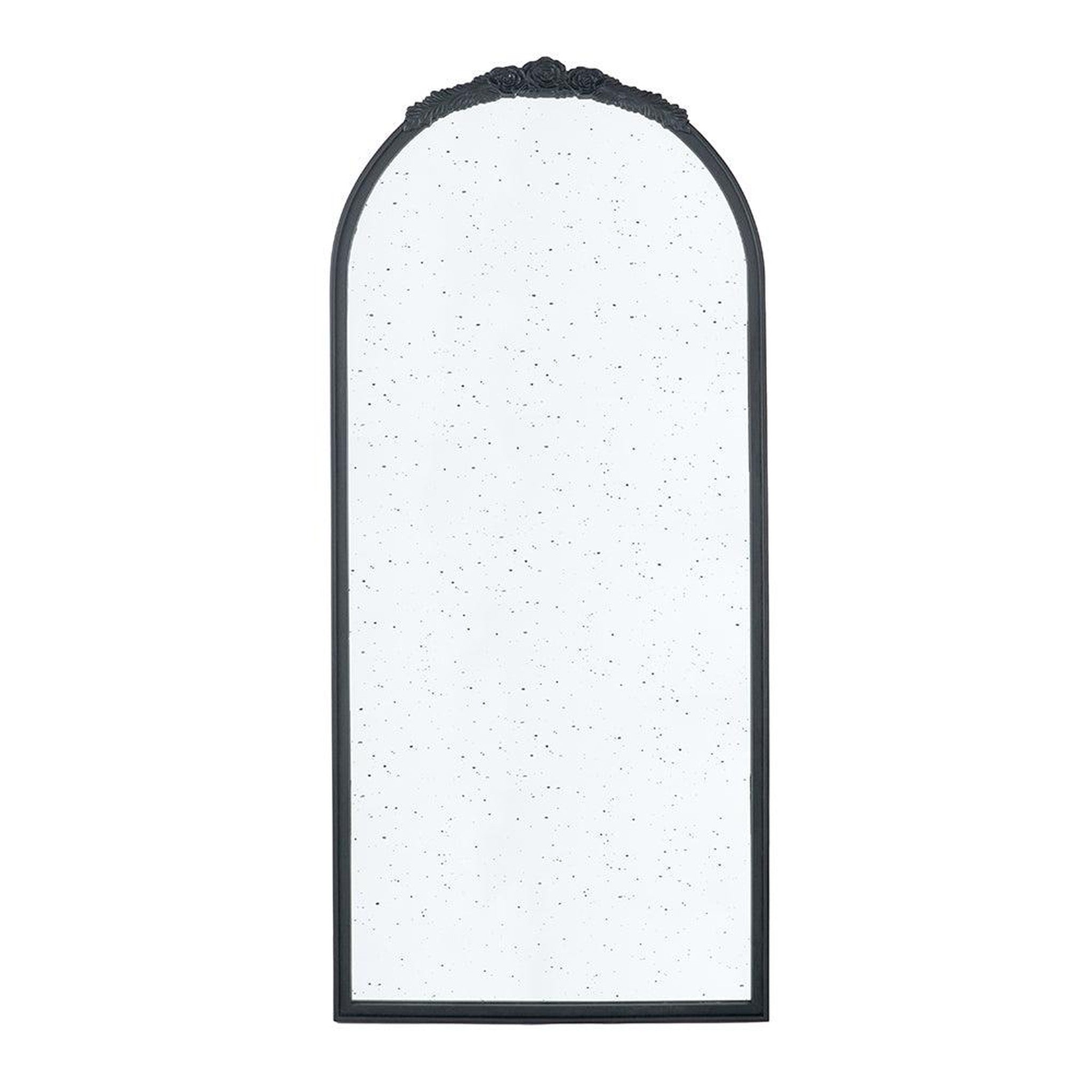 A&B Home Bingley 29" x 65" Bundle of 7 Arched Black Wood Hand Carved R ...