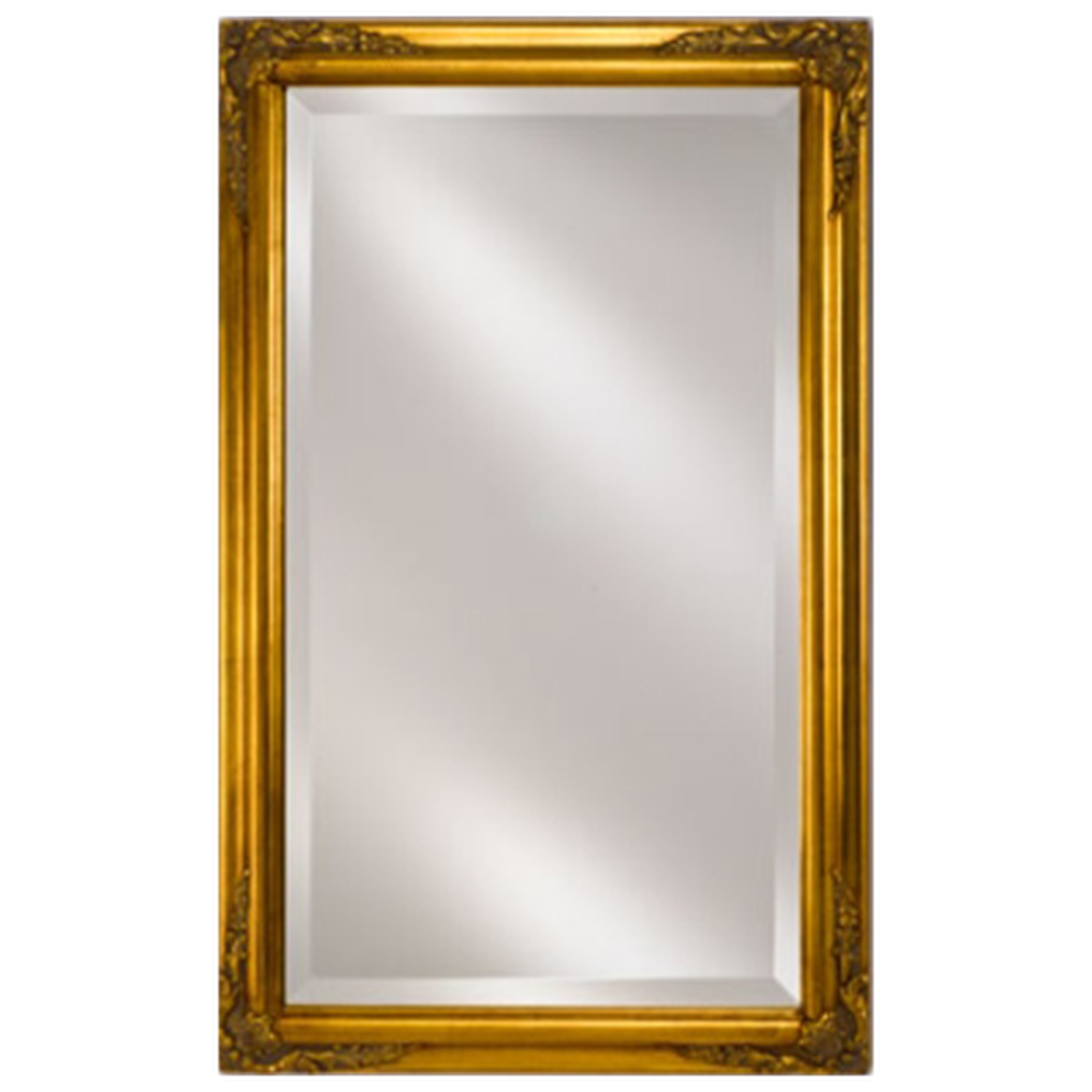 Afina Estate 20" x 26" Antique Gold Distinctive Wood Framed With 1" Be ...