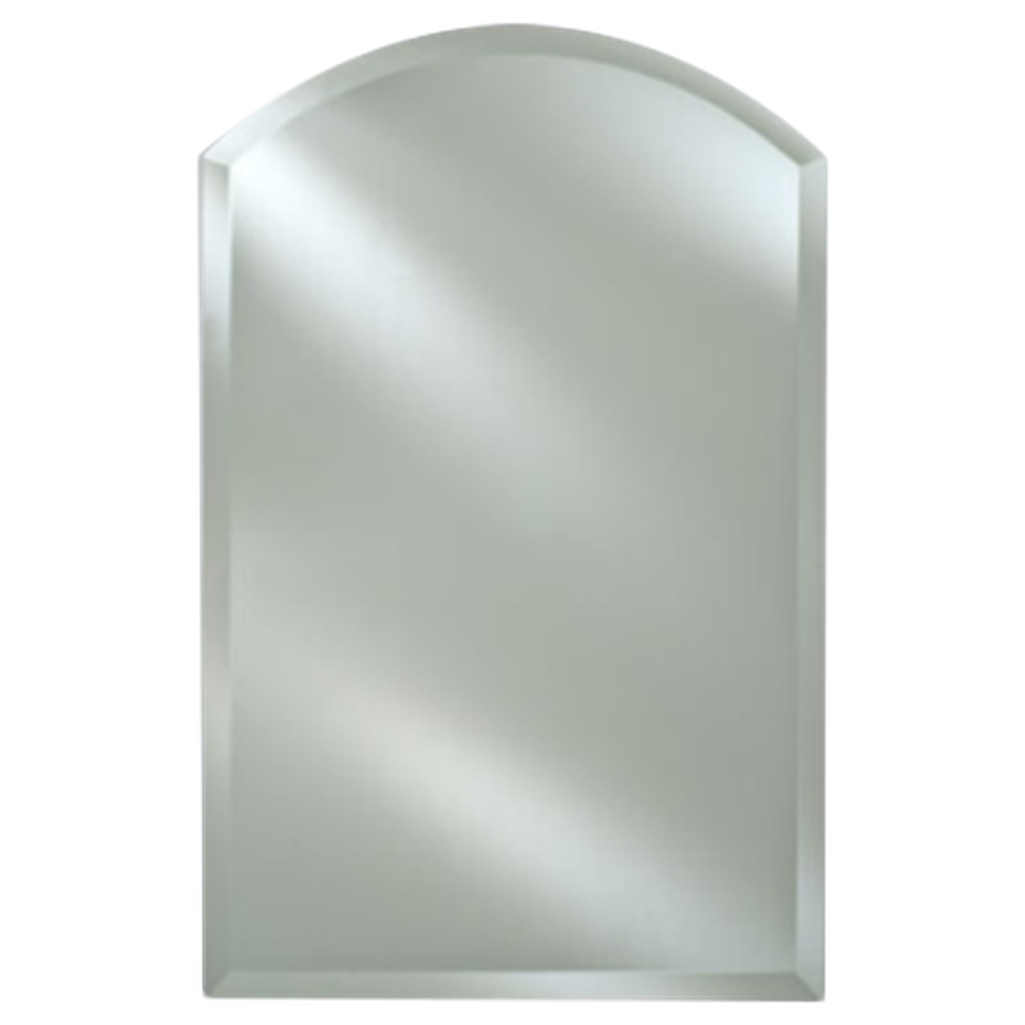 Afina Radiance Frameless 24" x 35" Arch Top 1" Beveled Mirror – US Bath ...