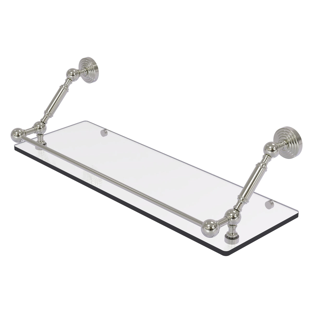 Allied Brass WP-1-24-GAL-SN Waverly Place 24" Satin Nickel Floating Gl ...