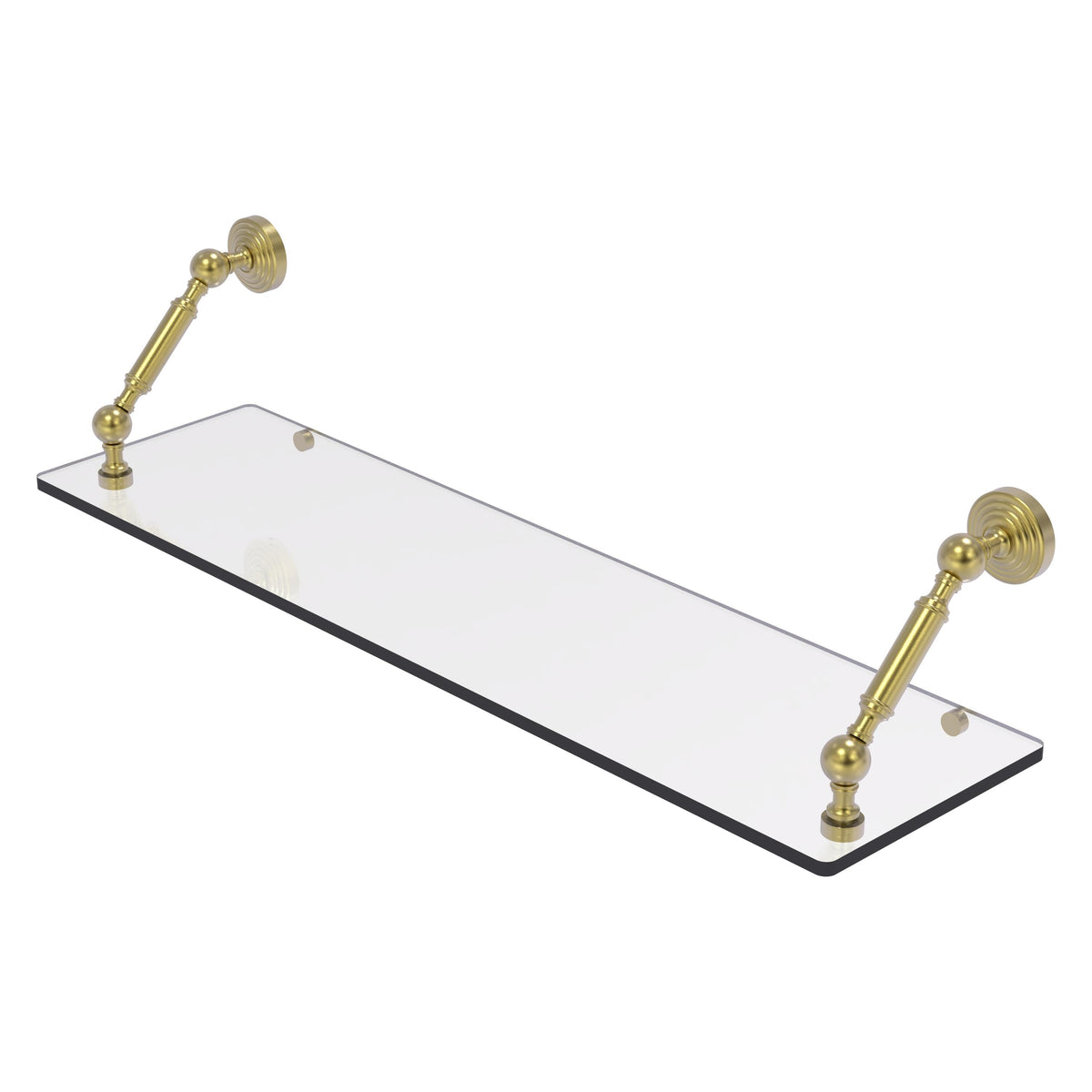 Allied Brass WP-1-30-SBR Waverly Place 30" Satin Brass Floating Glass ...