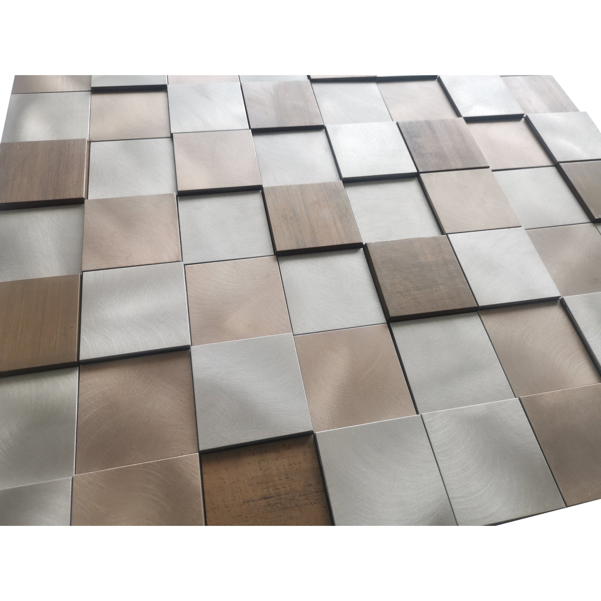 Altair Mijas 11 pcs. Square Copper Metal Mosaic Wall Tile – US Bath Store