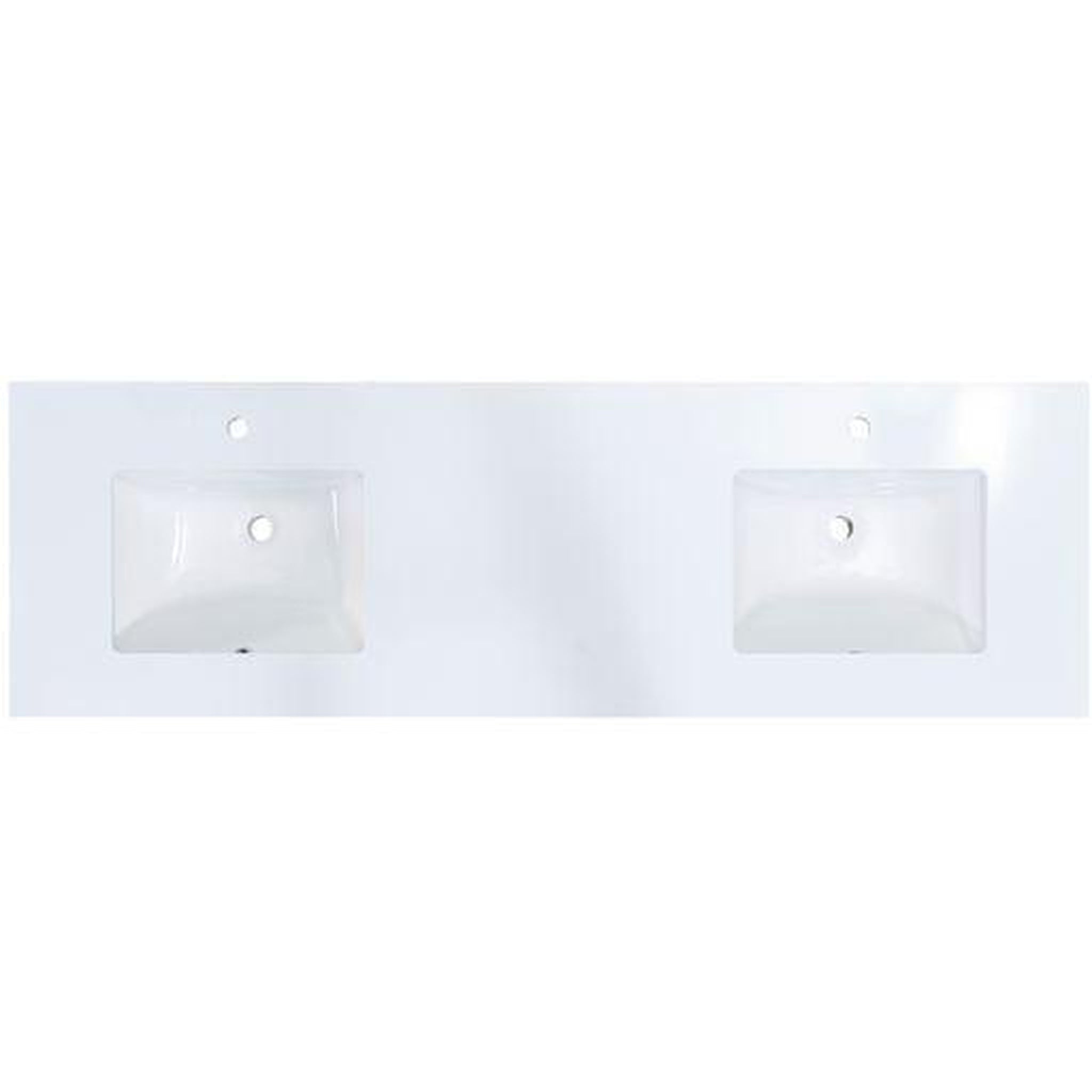 Altair Viterbo 73" x 22" Snow White Composite Stone Bathroom Vanity To ...