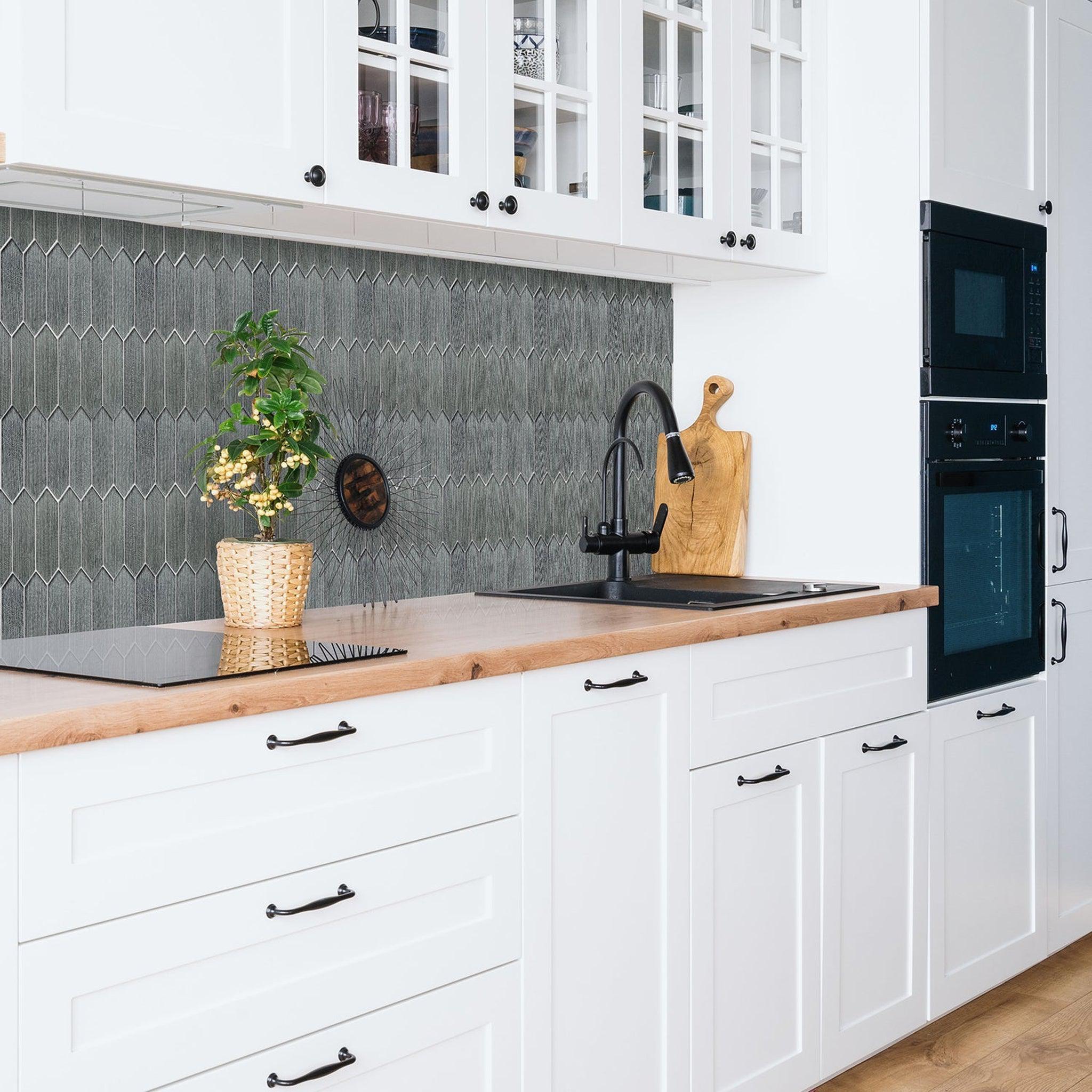 Altair Windey 11 pcs. Hexagon Black Glass Mosaic Wall Tile – US Bath Store