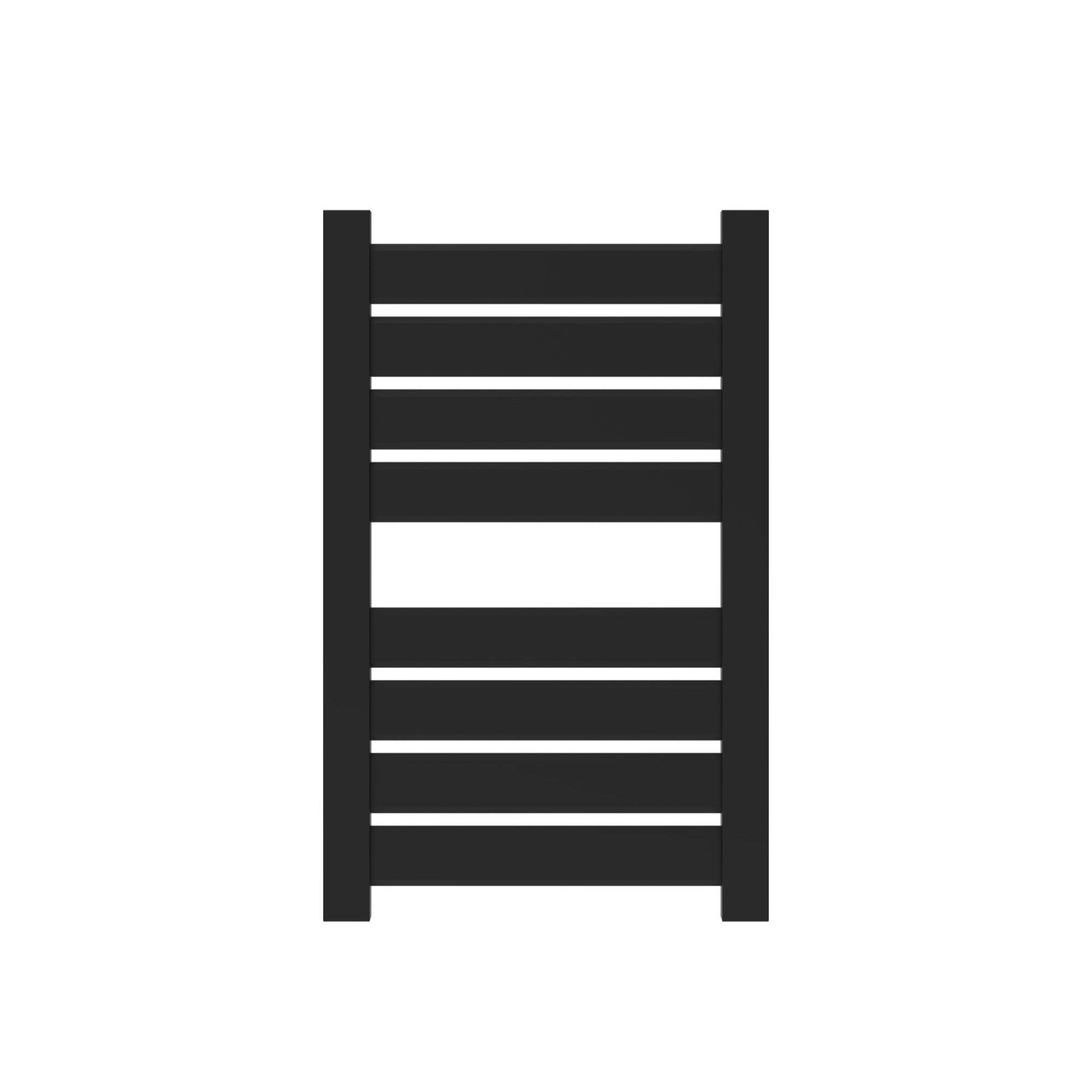 Amba Vega V2337 8-Panel Matte Black Hardwired Towel Warmer – US Bath Store