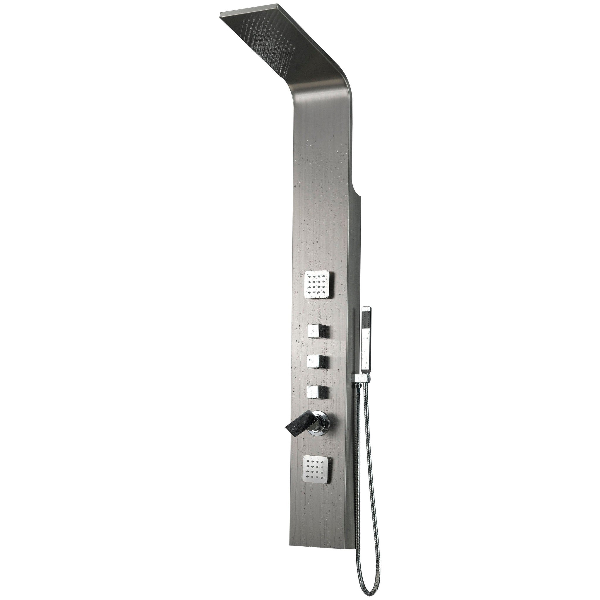 American Imaginations AI-11041 8" Chrome Rectangle Stainless Steel Mod ...