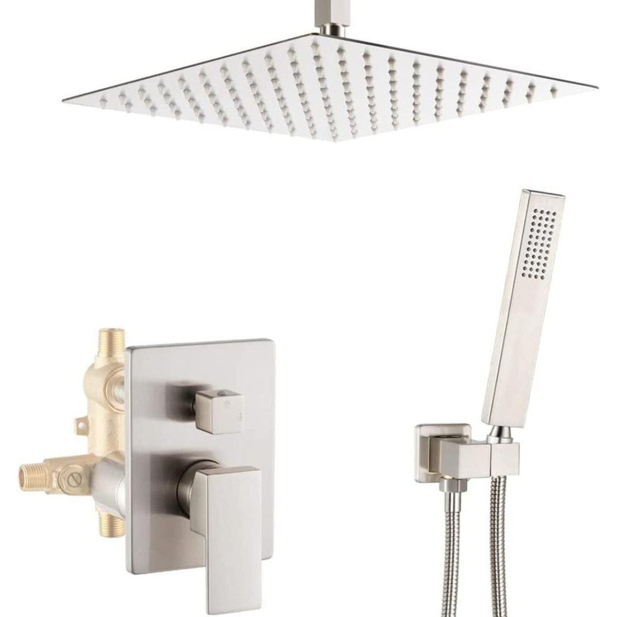 American Imaginations AI-36185 14" Brushed Nickel Square Stainless Ste ...