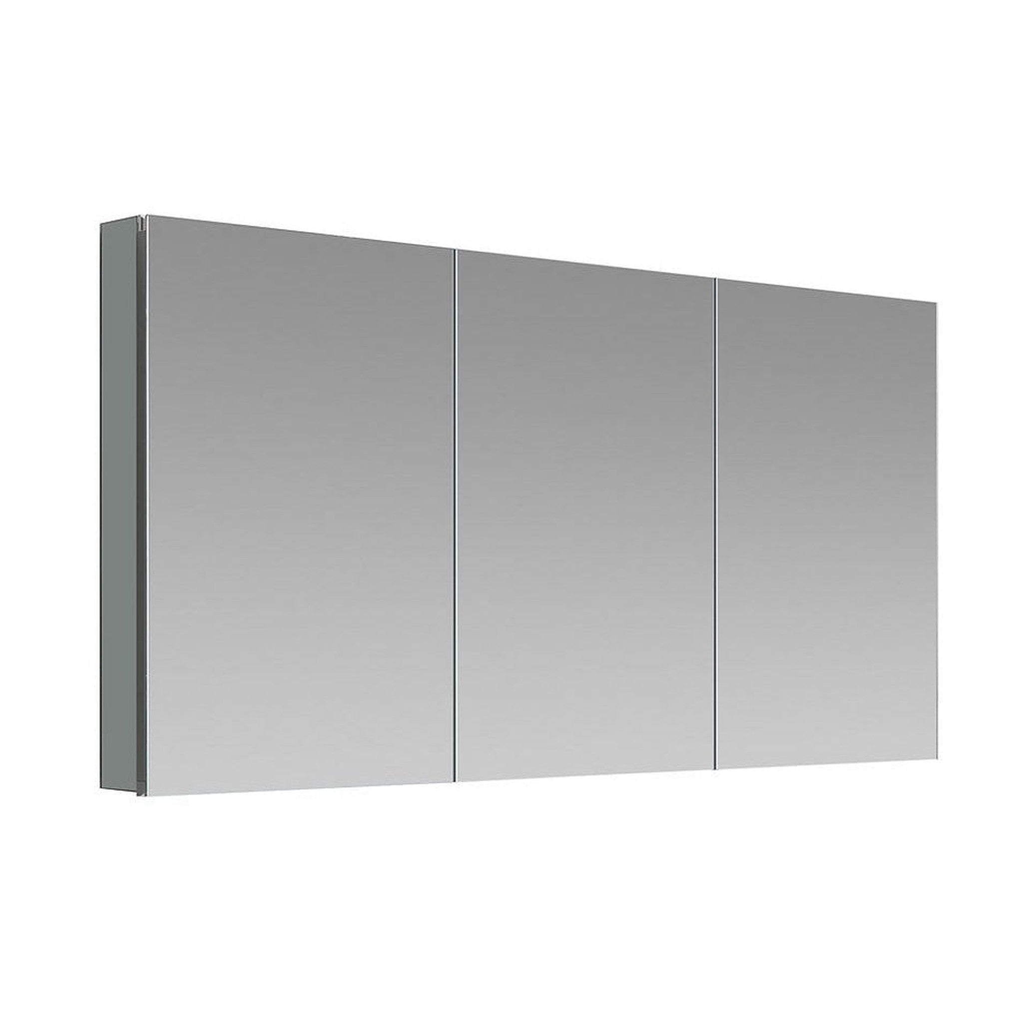 Aquadom Royal 60" x 30" Triple Door Medicine Cabinet With 3x LED Magni ...