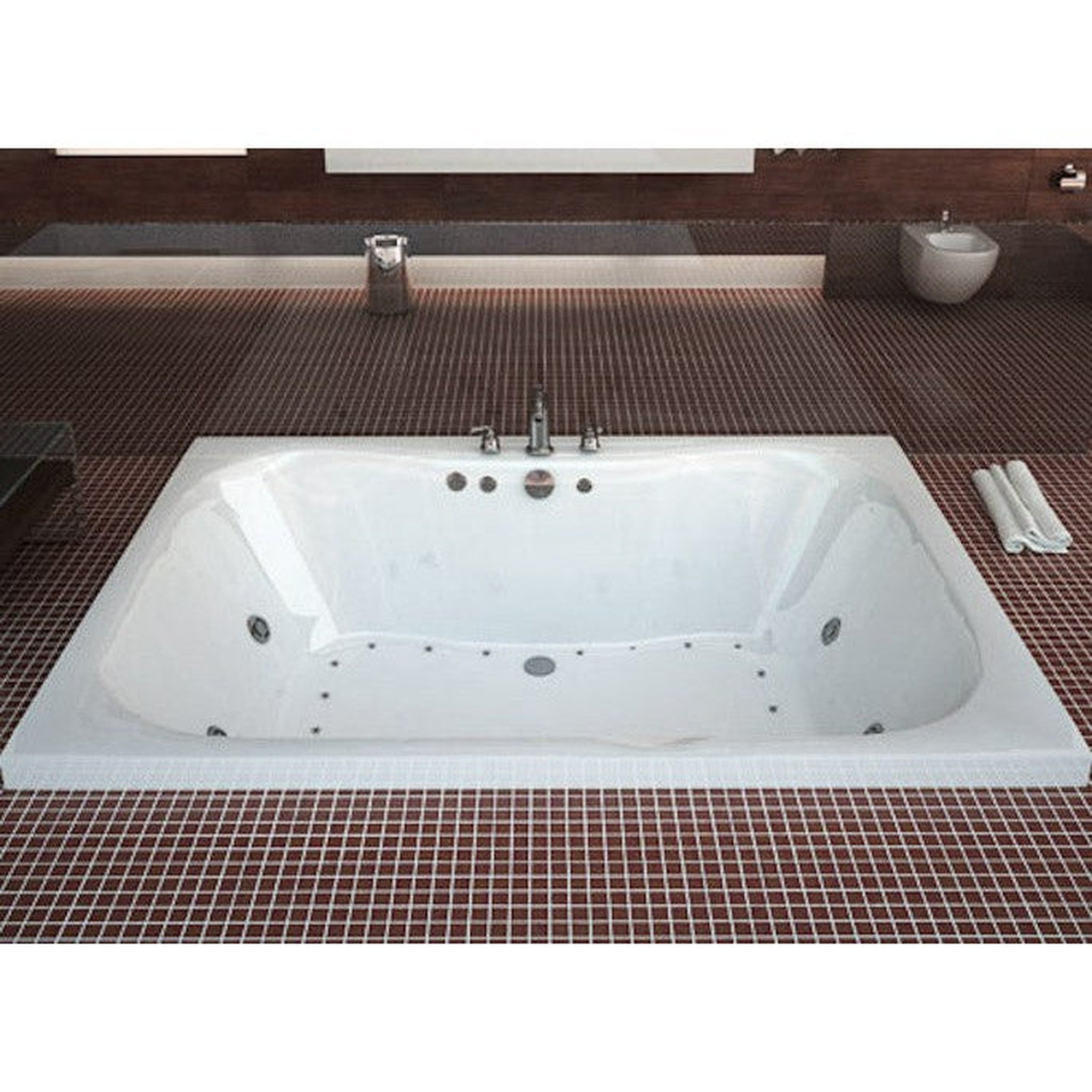 Atlantis Whirlpools Neptune 40" x 60" White Acrylic Drop In Whirlpool ...