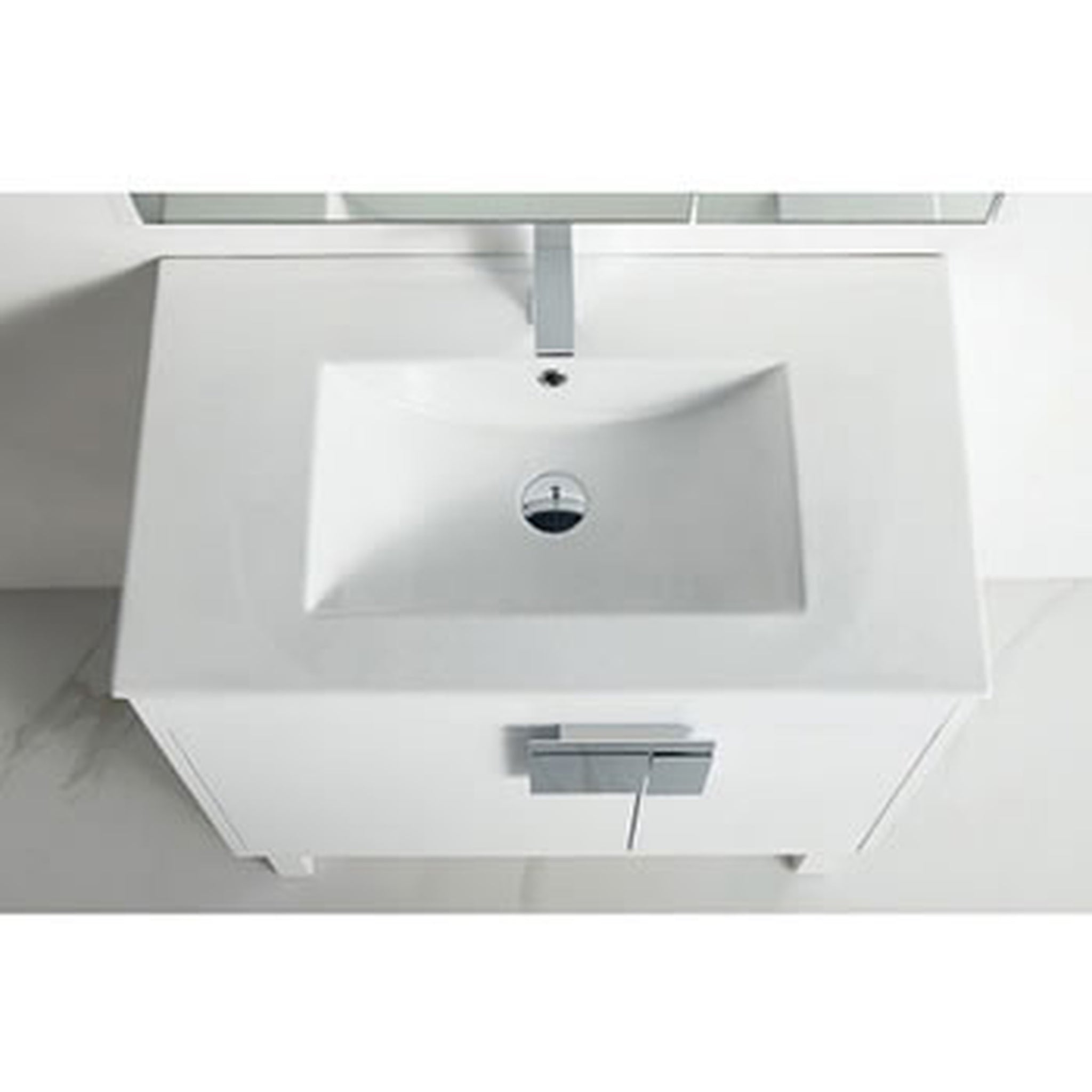 BNK BCB2132 Nairobi White Matt Vanity Only Two-Door One Inside Drawer ...