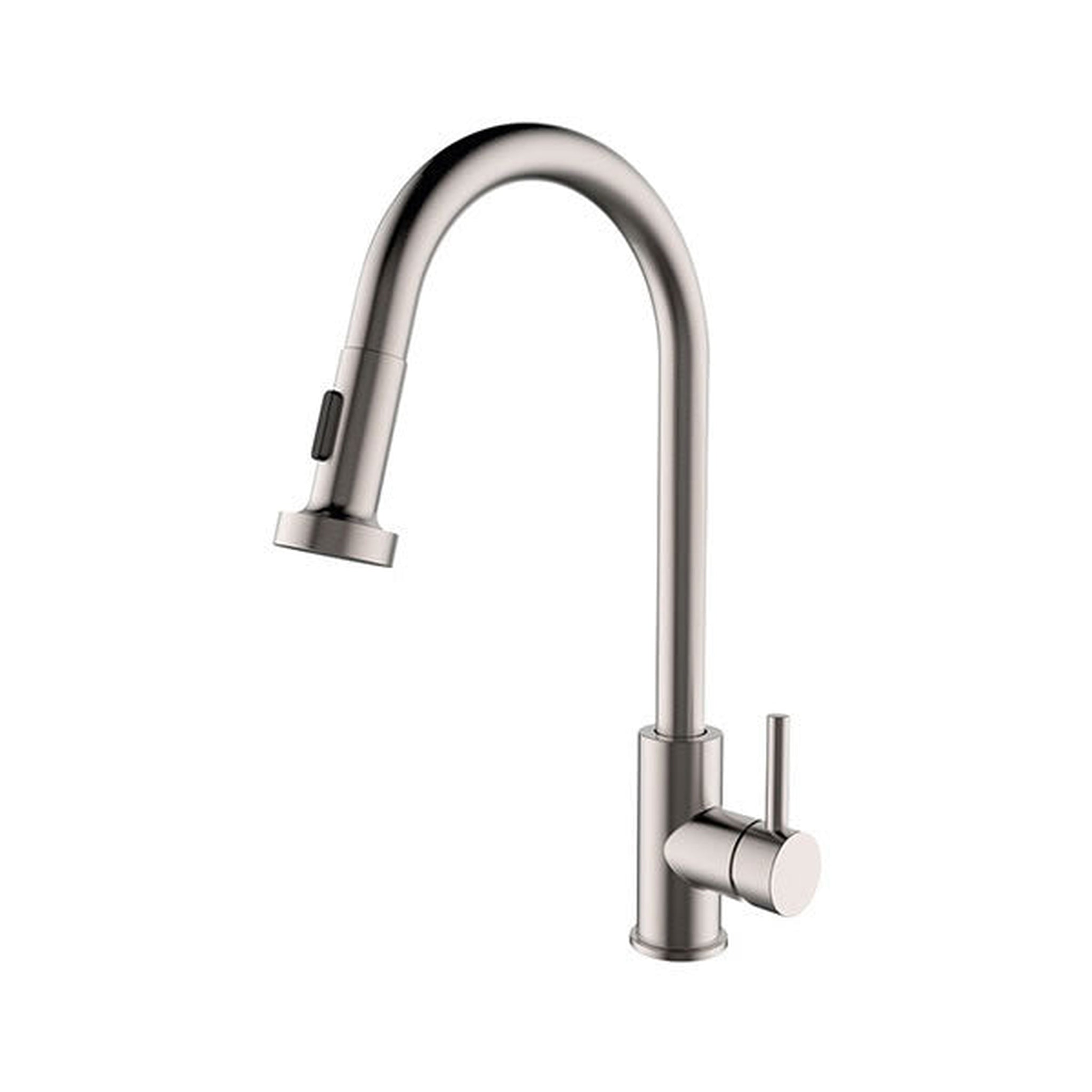 BNK BFP5302BN Brushed Nickel Single Handle Pull Down Kitchen Faucet ...