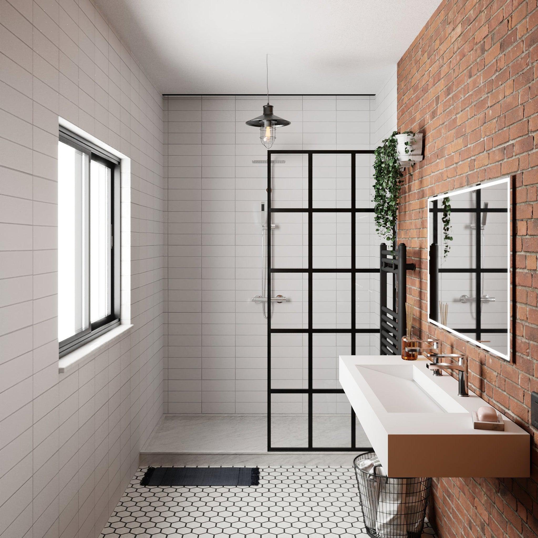 Castello USA Pyramid 60" White Wall-Mounted Bathroom Sink Without Fauc ...