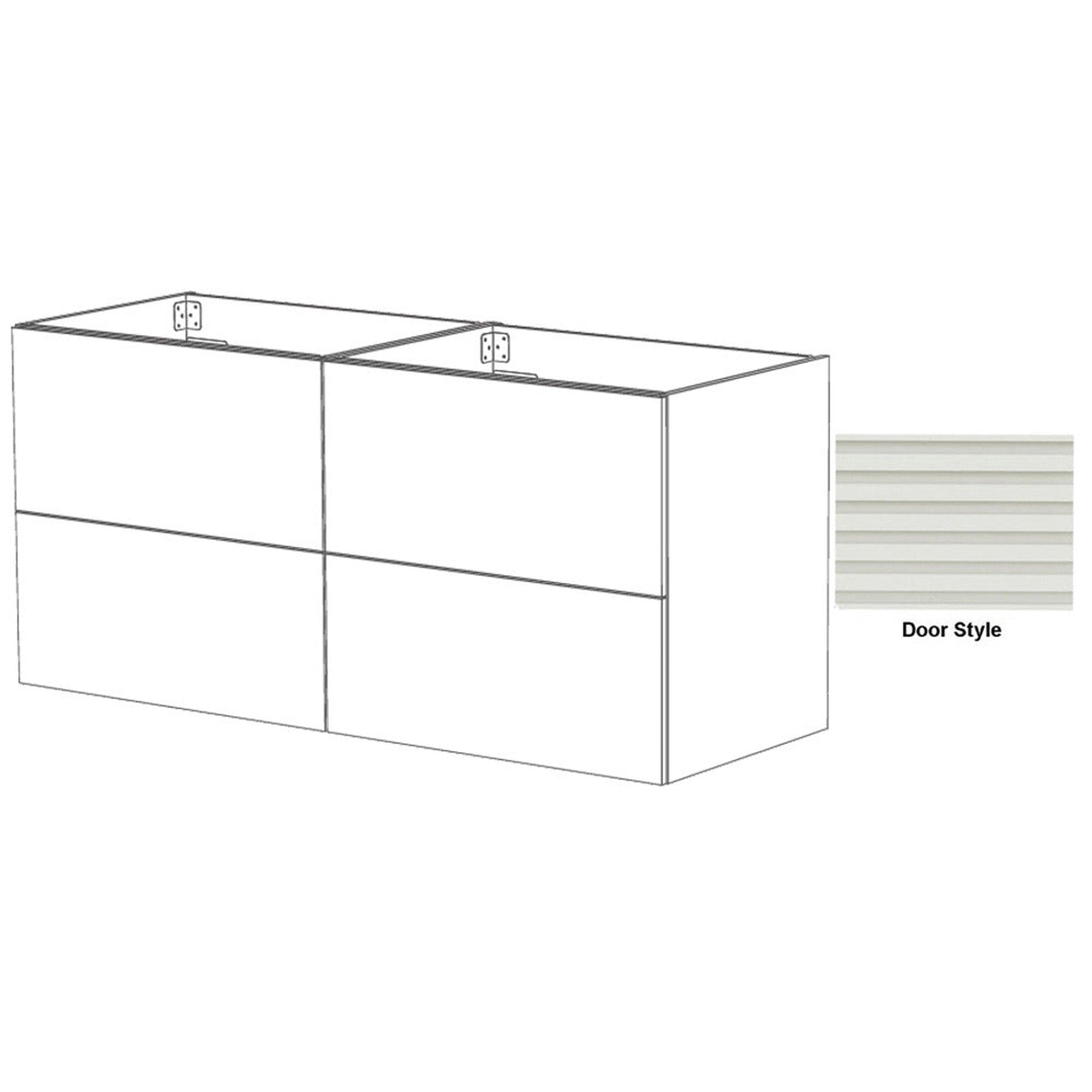 DM Bath MAX Combo 72" Blue Grey Finish Floating Bathroom Vanity Modula ...