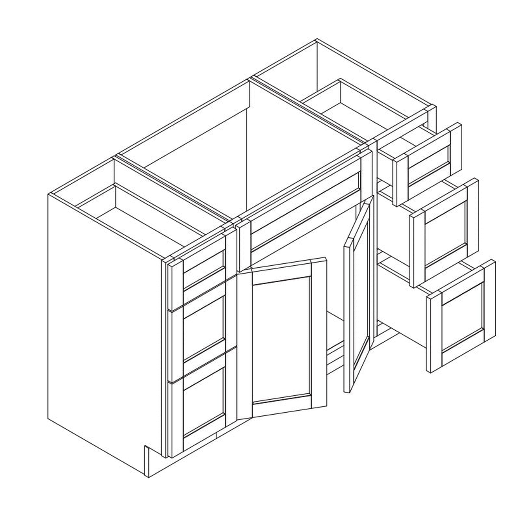 Domain Cabinets FA4821D-JVM-JK Craftsman Java 48" x 33" With 2 Doors a ...