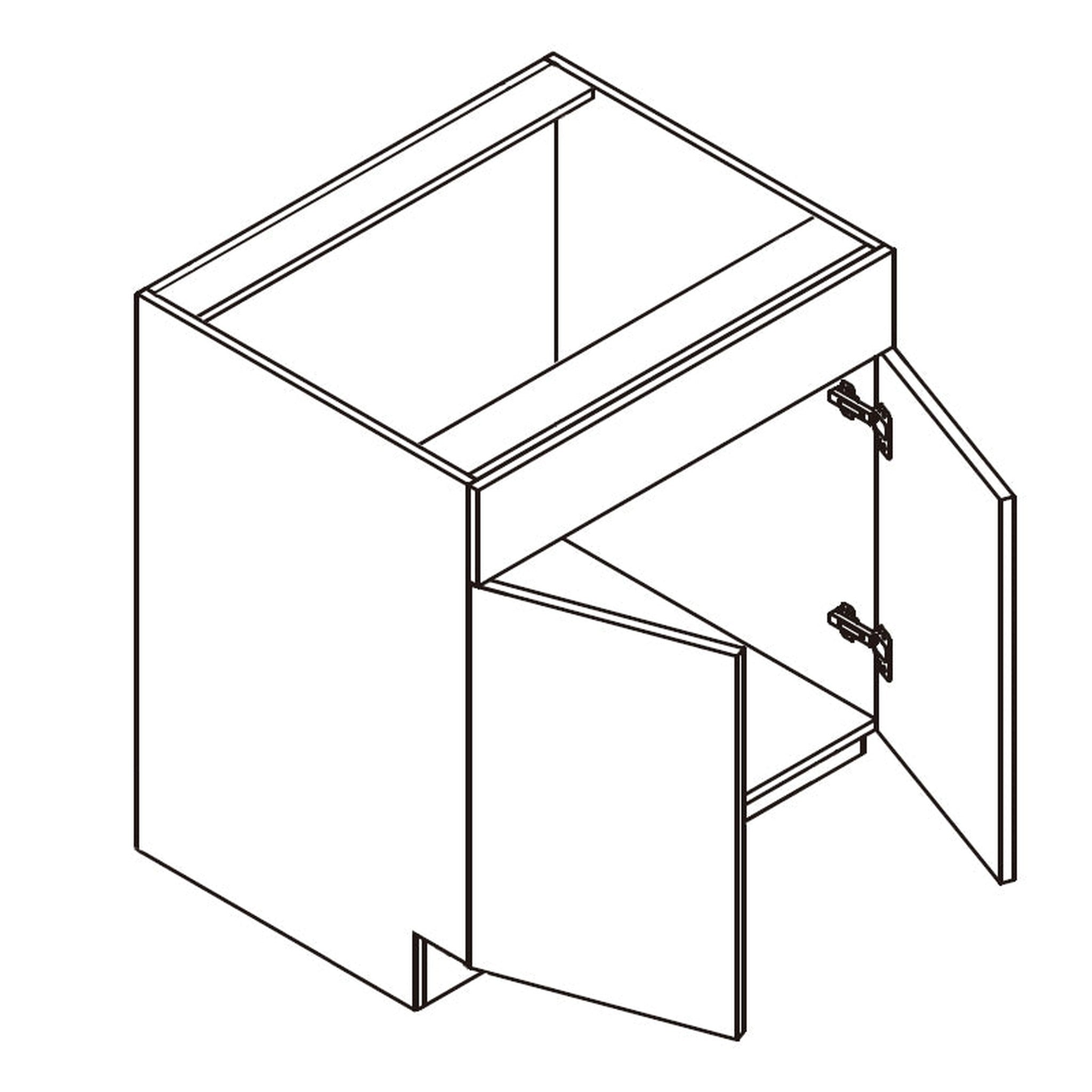 Domain Cabinets VSB30-AWO-UN Impression 30" x 35" With 2 Doors and 1 F ...