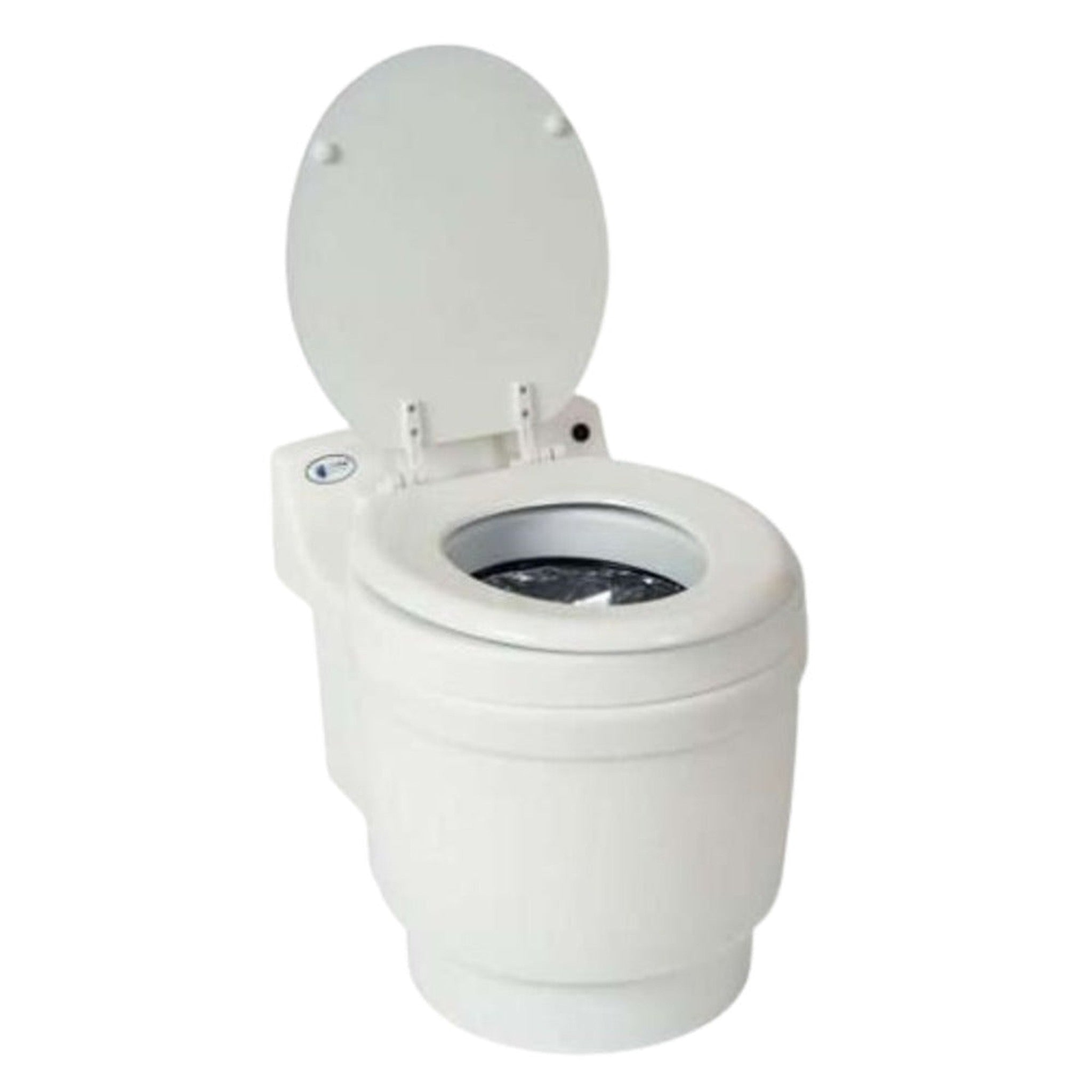 Dry Flush Laveo Standard White Portable Toilet with Car Adapter Plug ...