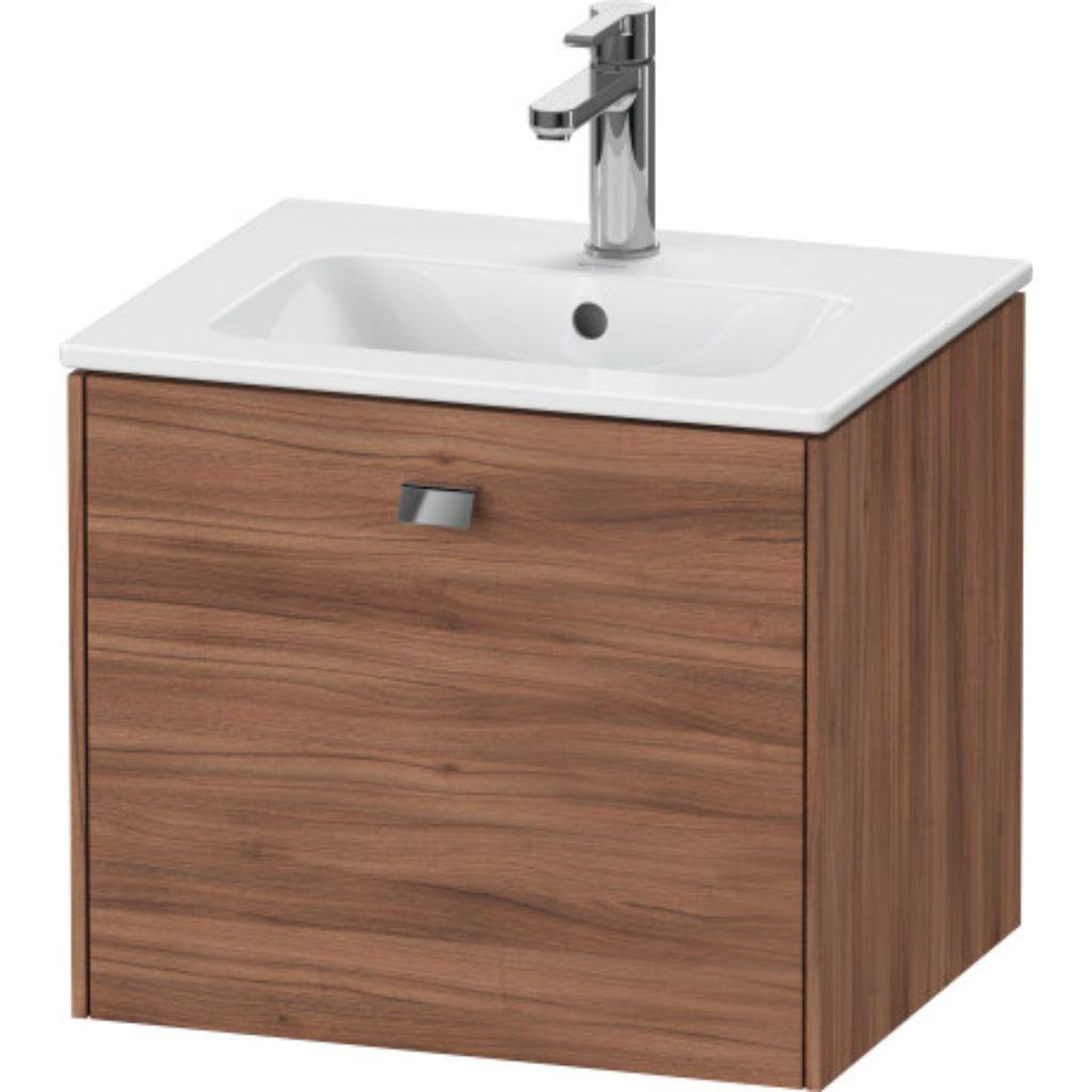 Duravit Brioso 20" x 17" x 16" One Drawer Wall-Mount Vanity Unit in Na ...