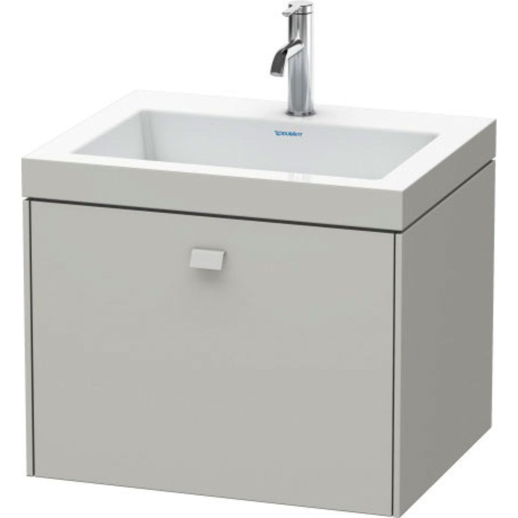 Duravit Brioso 24" x 20" x 19" One Drawer C-Bonded Wall-Mount Vanity K ...