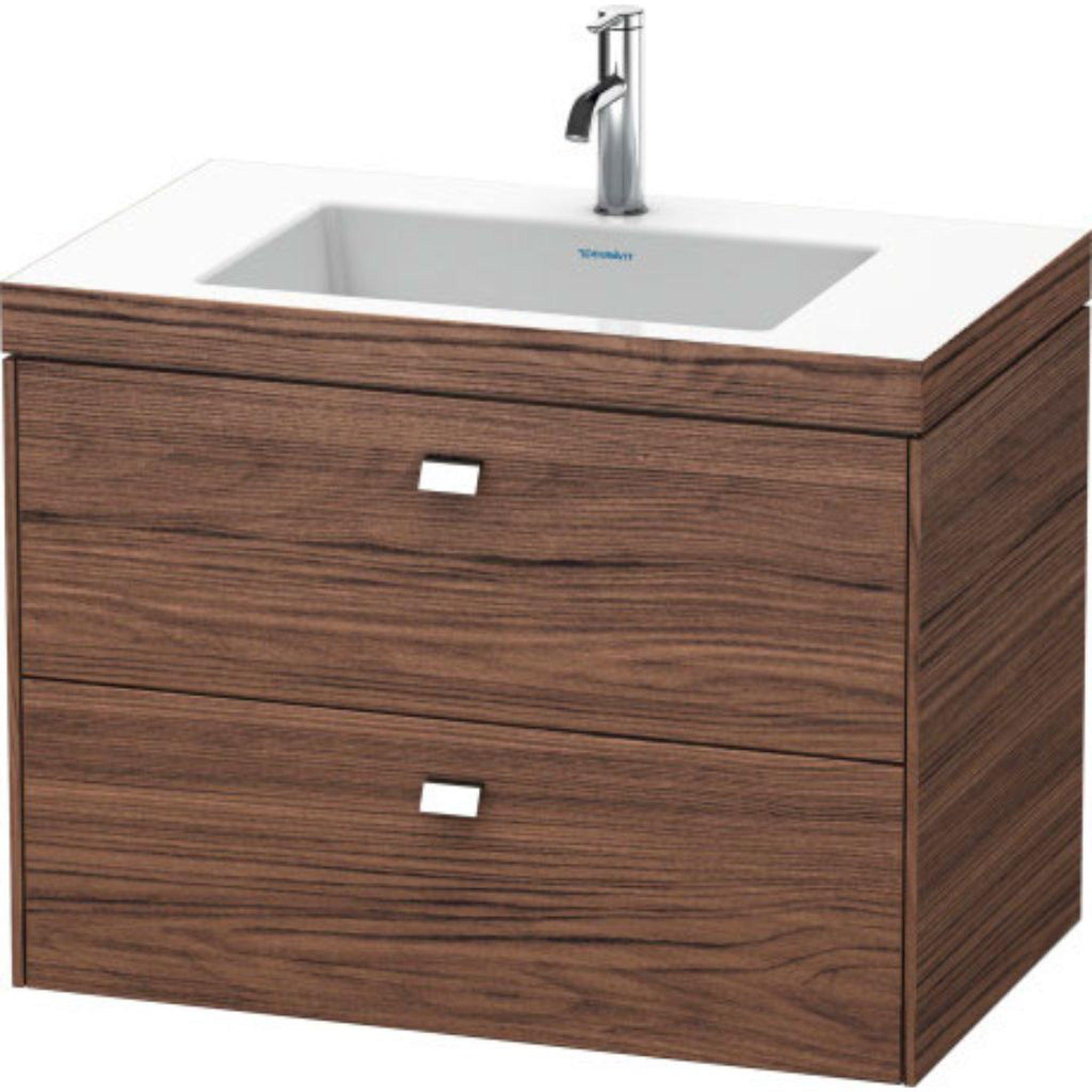 Duravit Brioso 31" x 24" x 19" Two Drawer C-Bonded Wall-Mount Vanity K ...