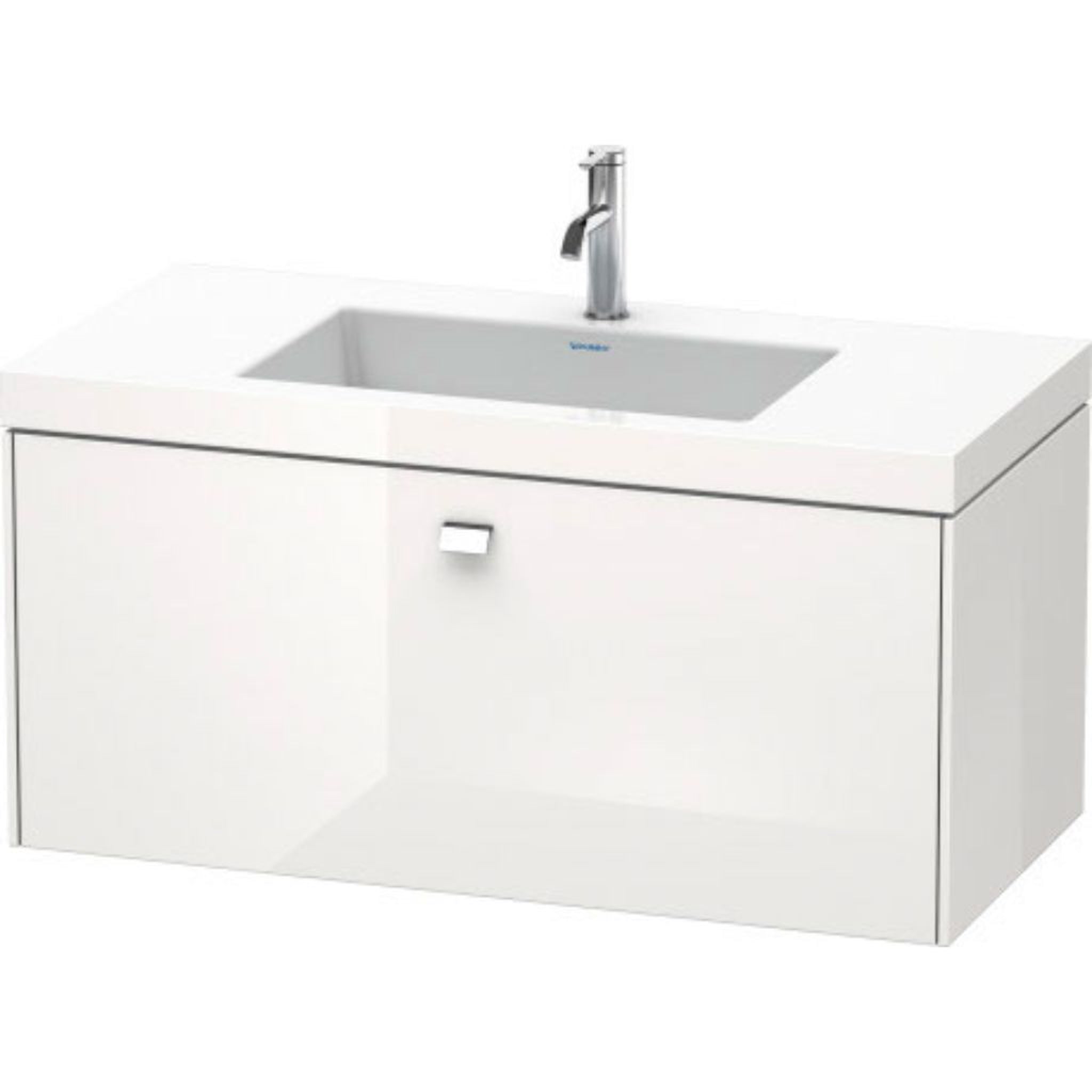 Duravit Brioso 39" x 20" x 19" One Drawer C-Bonded Wall-Mount Vanity K ...