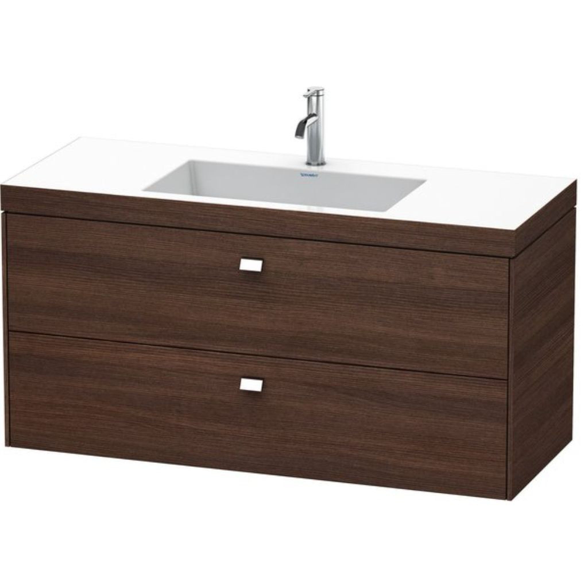 Duravit Brioso 47" x 24" x 19" Two Drawer C-Bonded Wall-Mount Vanity K ...