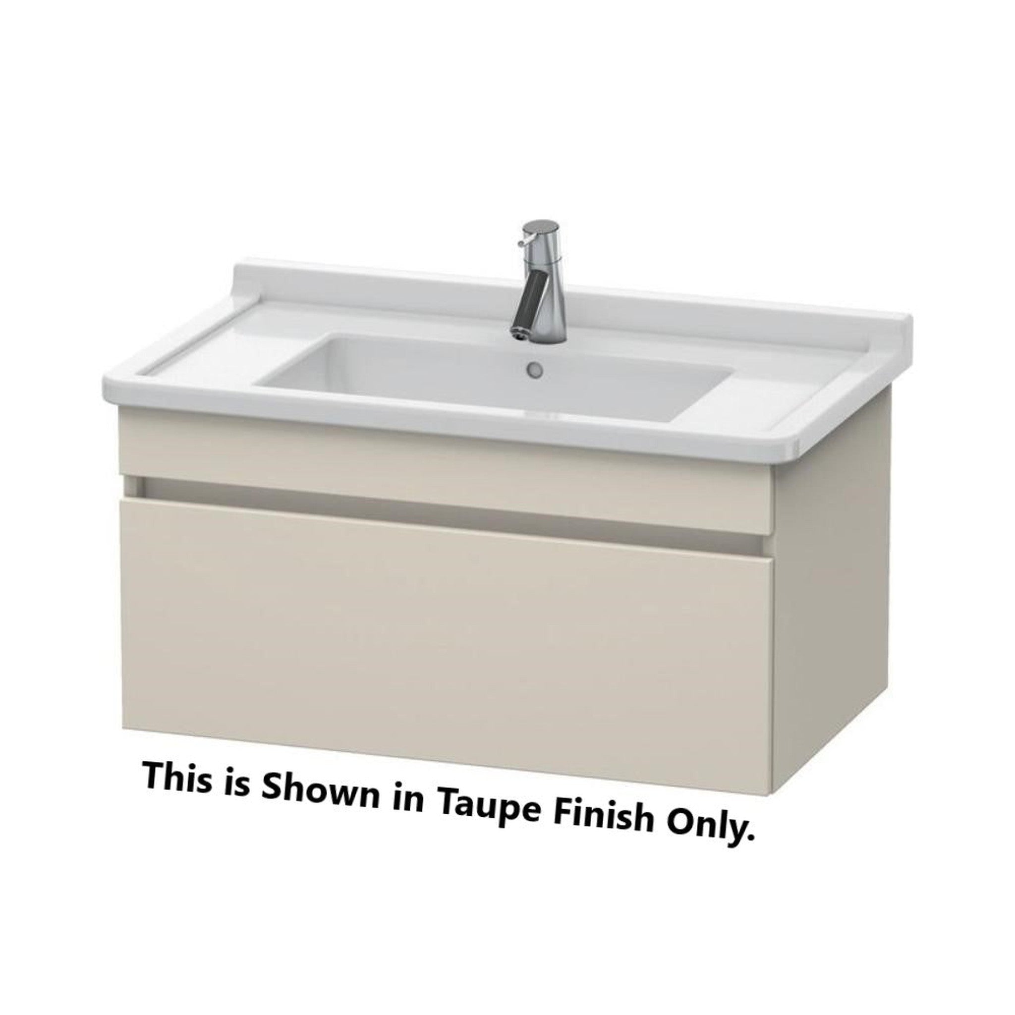 Duravit DuraStyle 31" x 16" x 18" One Drawer Wall-Mount Vanity Unit in ...