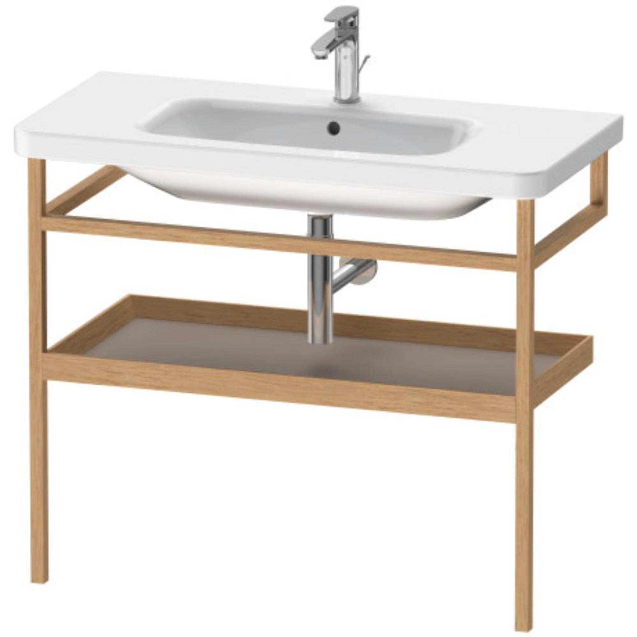 Duravit DuraStyle 37" x 32" x 17" Towel Rail in European Oak With Basa ...