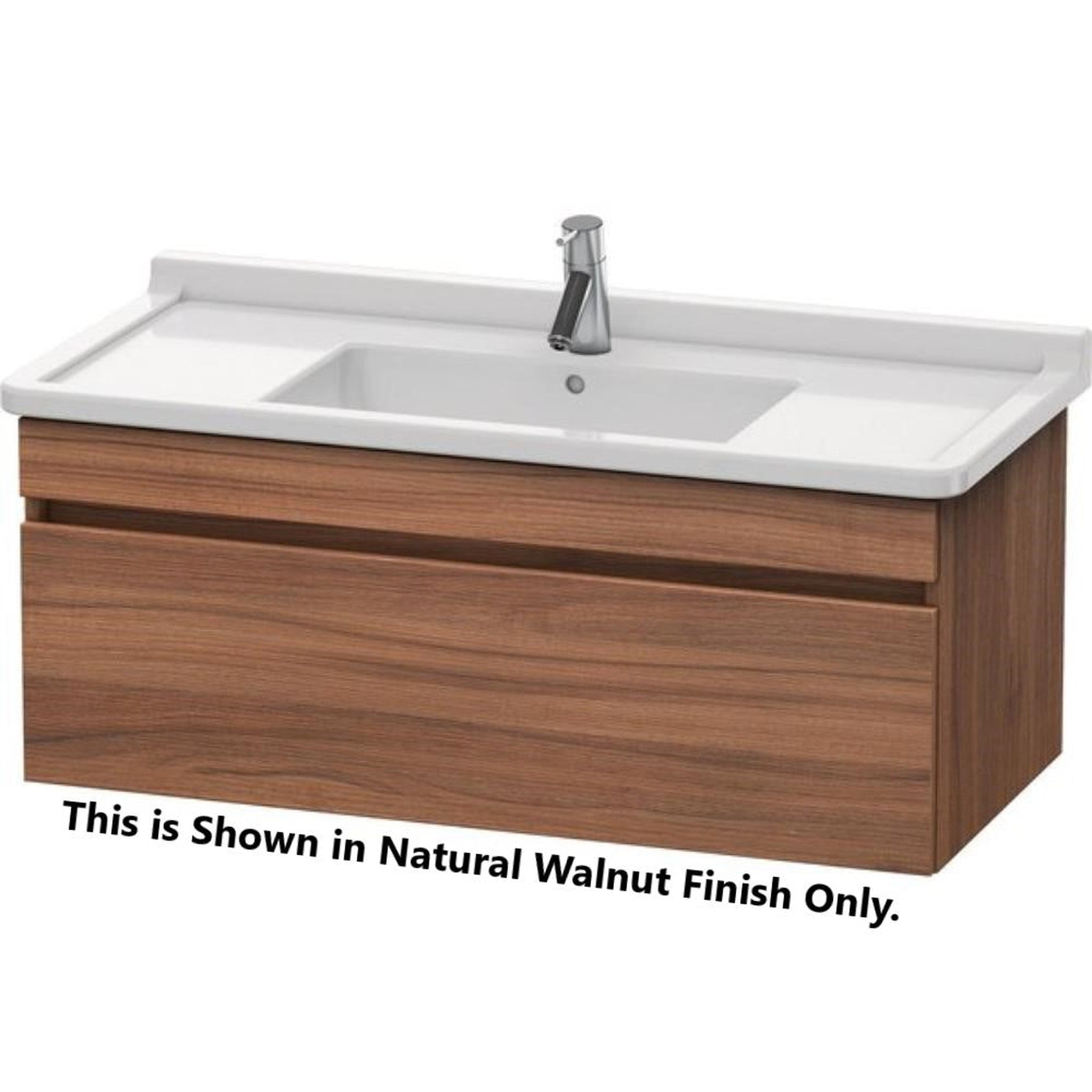Duravit DuraStyle 39" x 16" x 18" One Drawer Wall-Mount Vanity Unit in ...