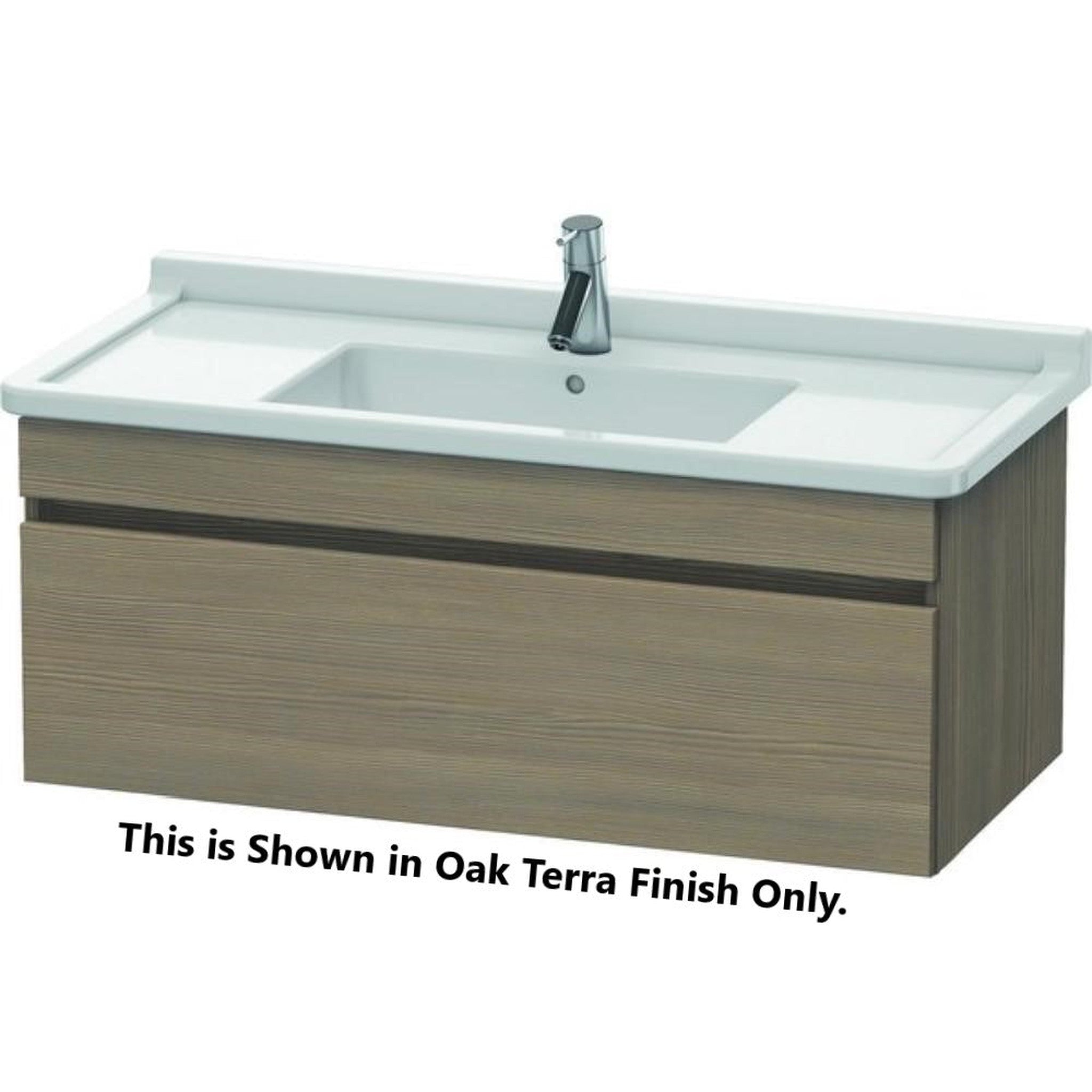 Duravit DuraStyle 39" x 16" x 18" One Drawer Wall-Mount Vanity Unit in ...