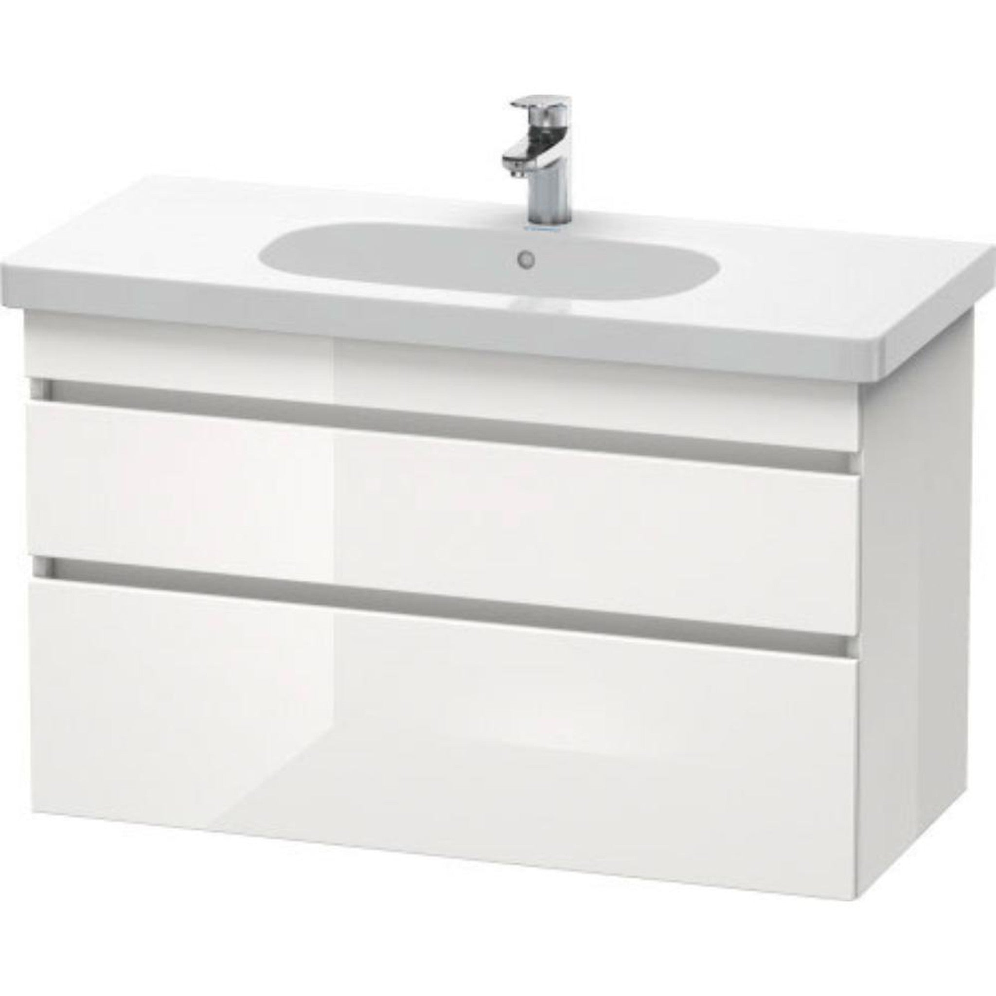 Duravit DuraStyle 39" x 24" x 18" Two Drawer Wall-Mount Vanity Unit in ...
