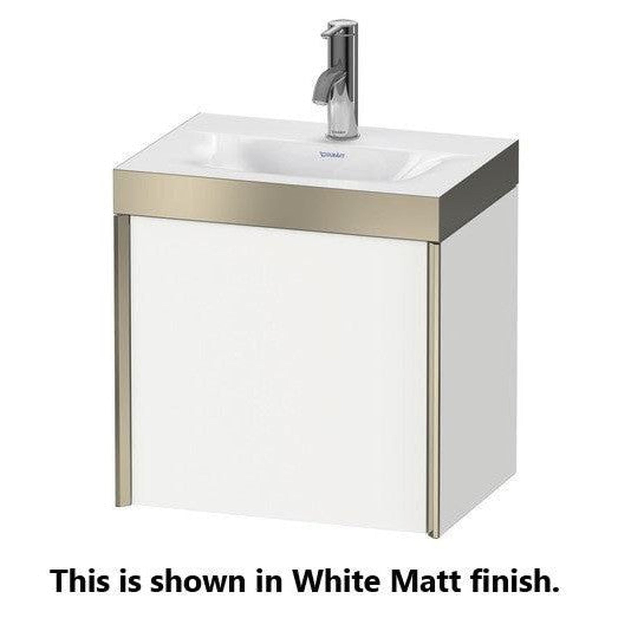 Duravit XViu 18" x 18" x 13" One Door C-Bonded Wall-Mount Vanity Kit W ...