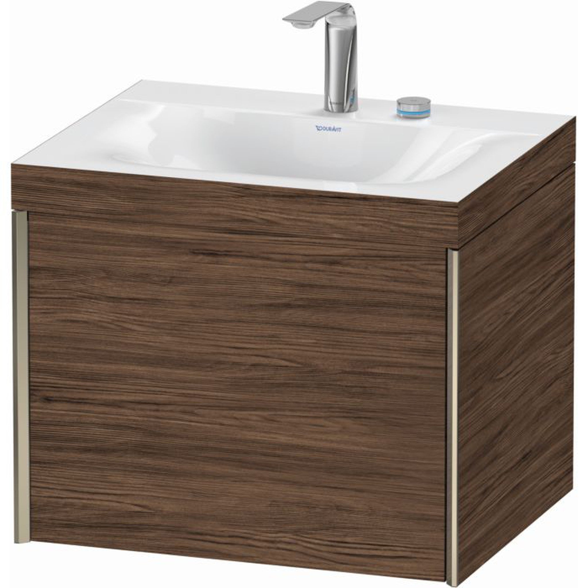 Duravit XViu 24" x 20" x 19" One Drawer C-Bonded Wall-Mount Vanity Kit ...