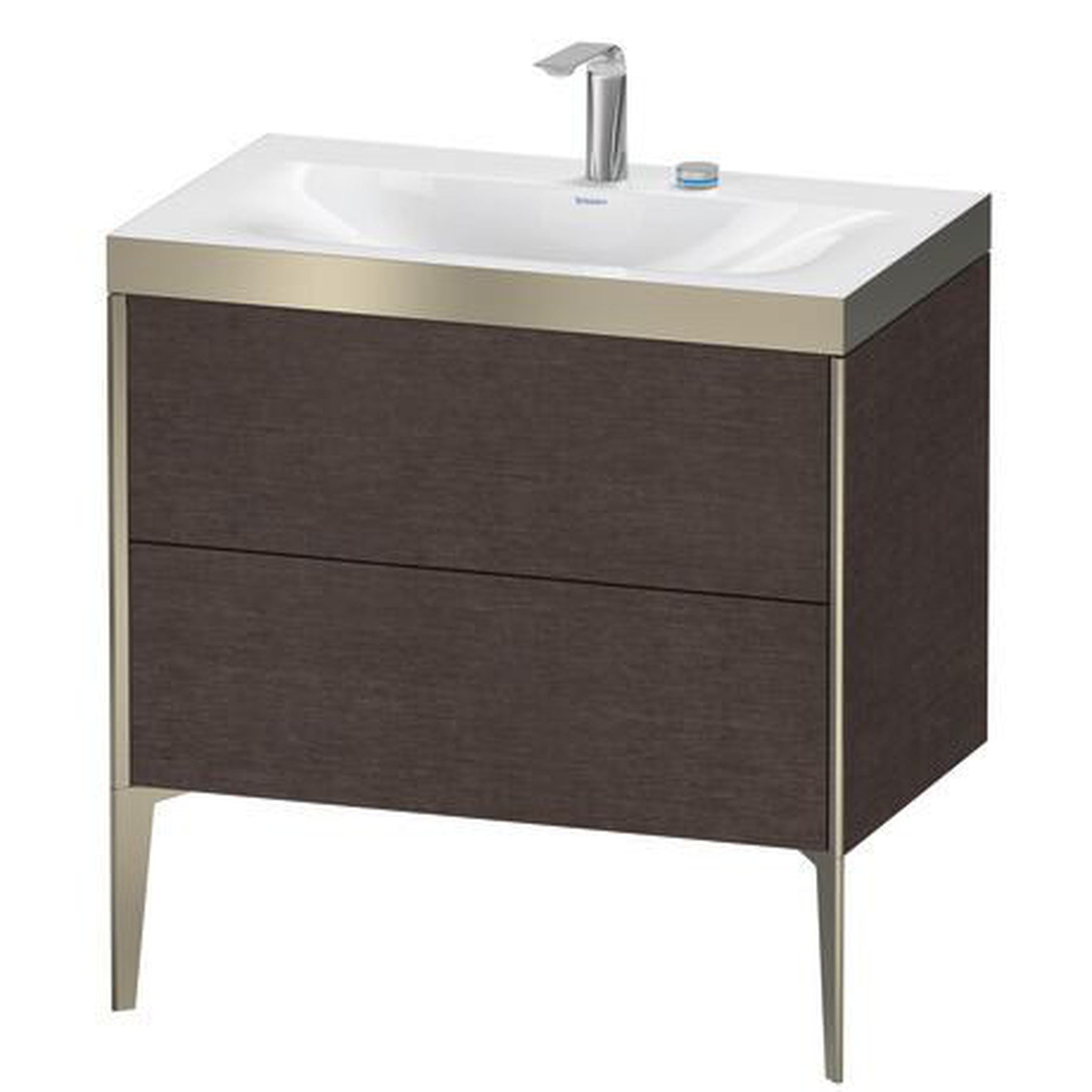 Duravit XViu 31" x 31" x 19" Two Drawer C-Bonded Floorstanding Vanity ...