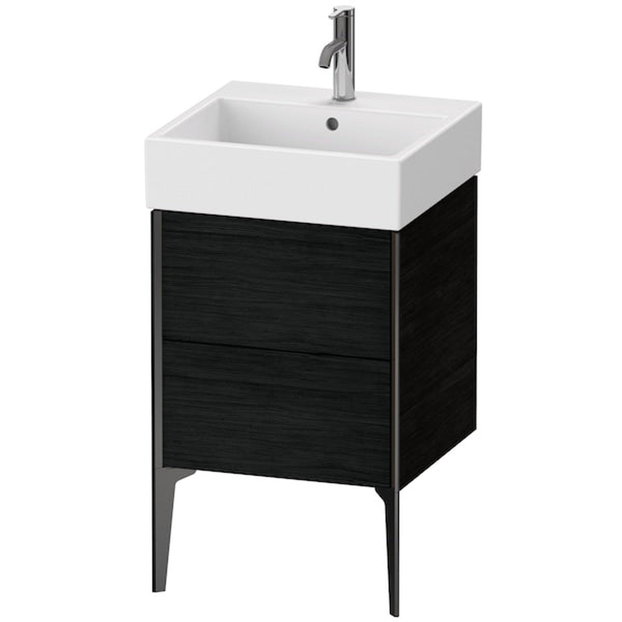 Duravit Xviu 19" x 19" x 18" Two Drawer Floorstanding Vanity Unit, Oak ...