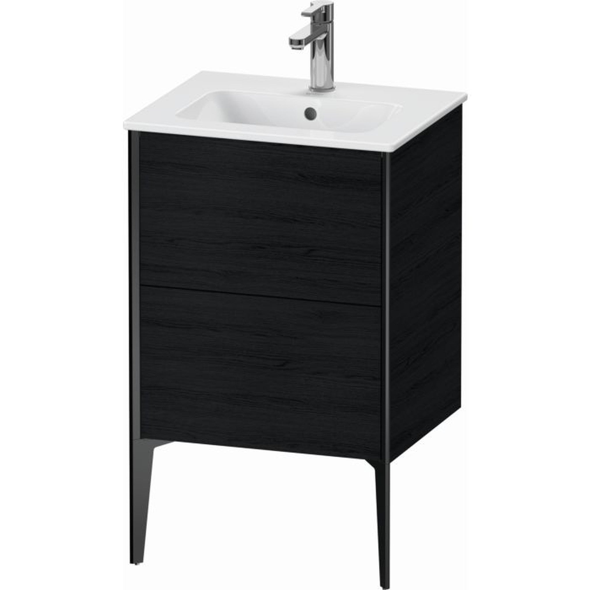Duravit Xviu 20" x 23" x 17" Two Drawer Floorstanding Vanity Unit, Oak ...