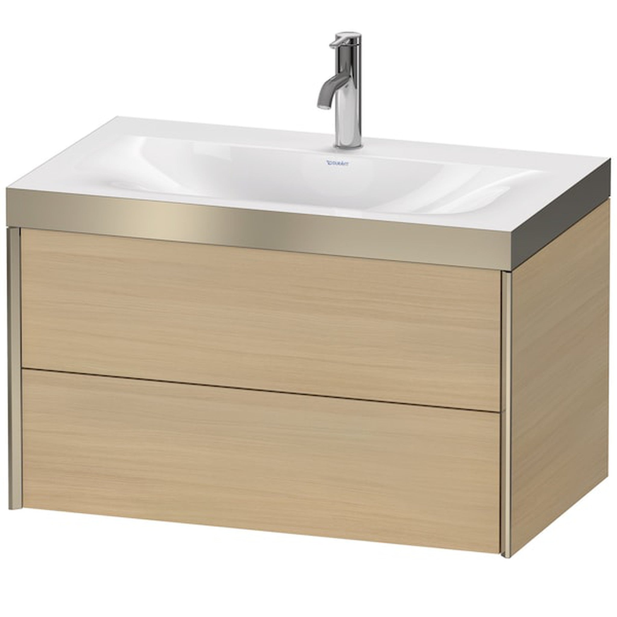 Duravit Xviu 31" x 20" x 19" Two Drawer C-Bonded Wall-Mount Vanity Kit ...