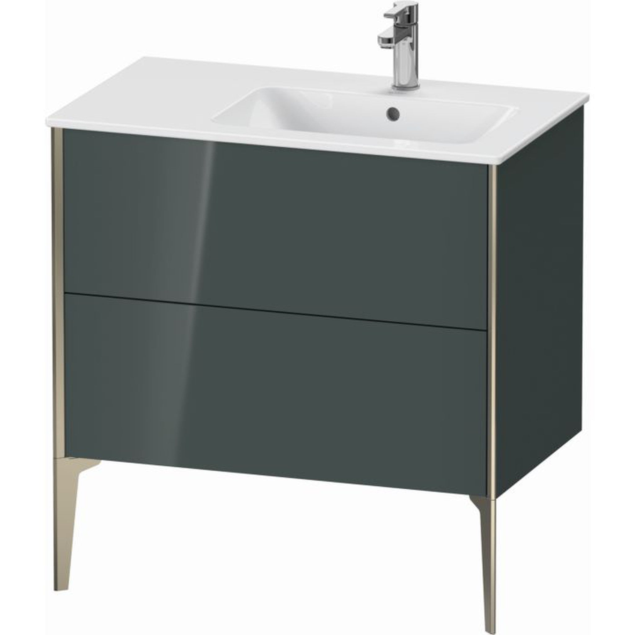 Duravit Xviu 32" x 23" x 19" Two Drawer Floorstanding Vanity Unit, Dol ...