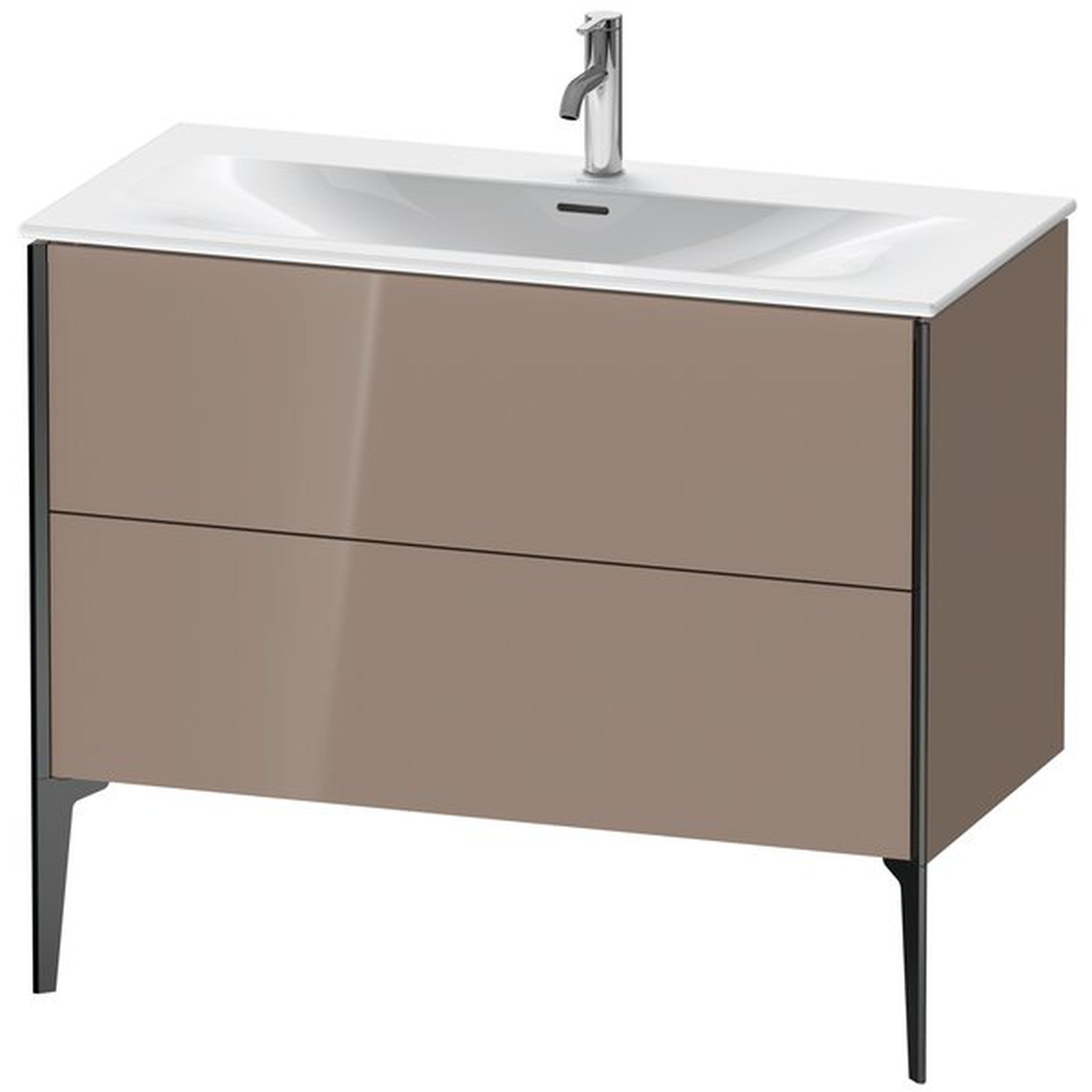 Duravit Xviu 40" x 23" x 19" Two Drawer Floorstanding Vanity Unit, Cap ...