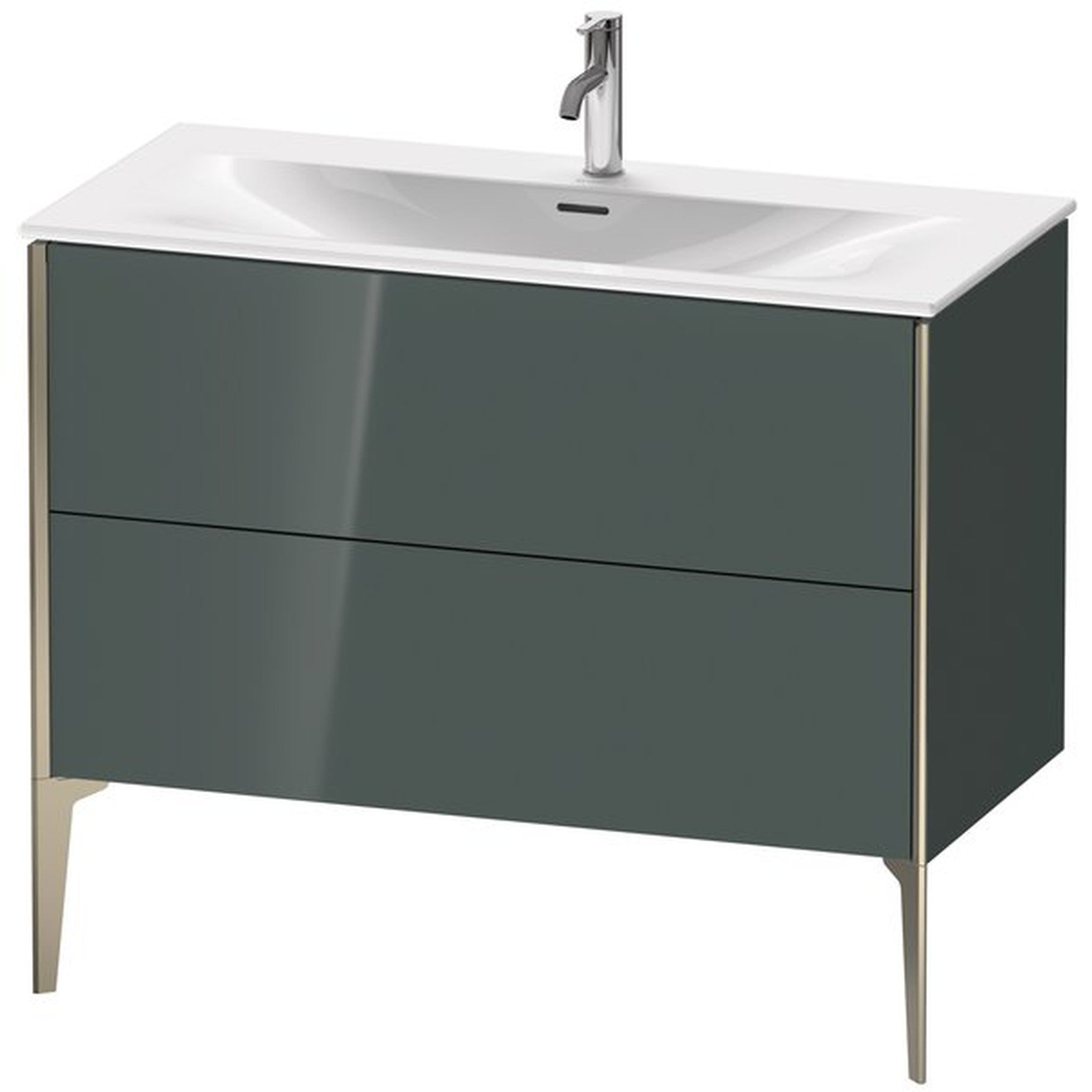 Duravit Xviu 40" x 23" x 19" Two Drawer Floorstanding Vanity Unit, Dol ...