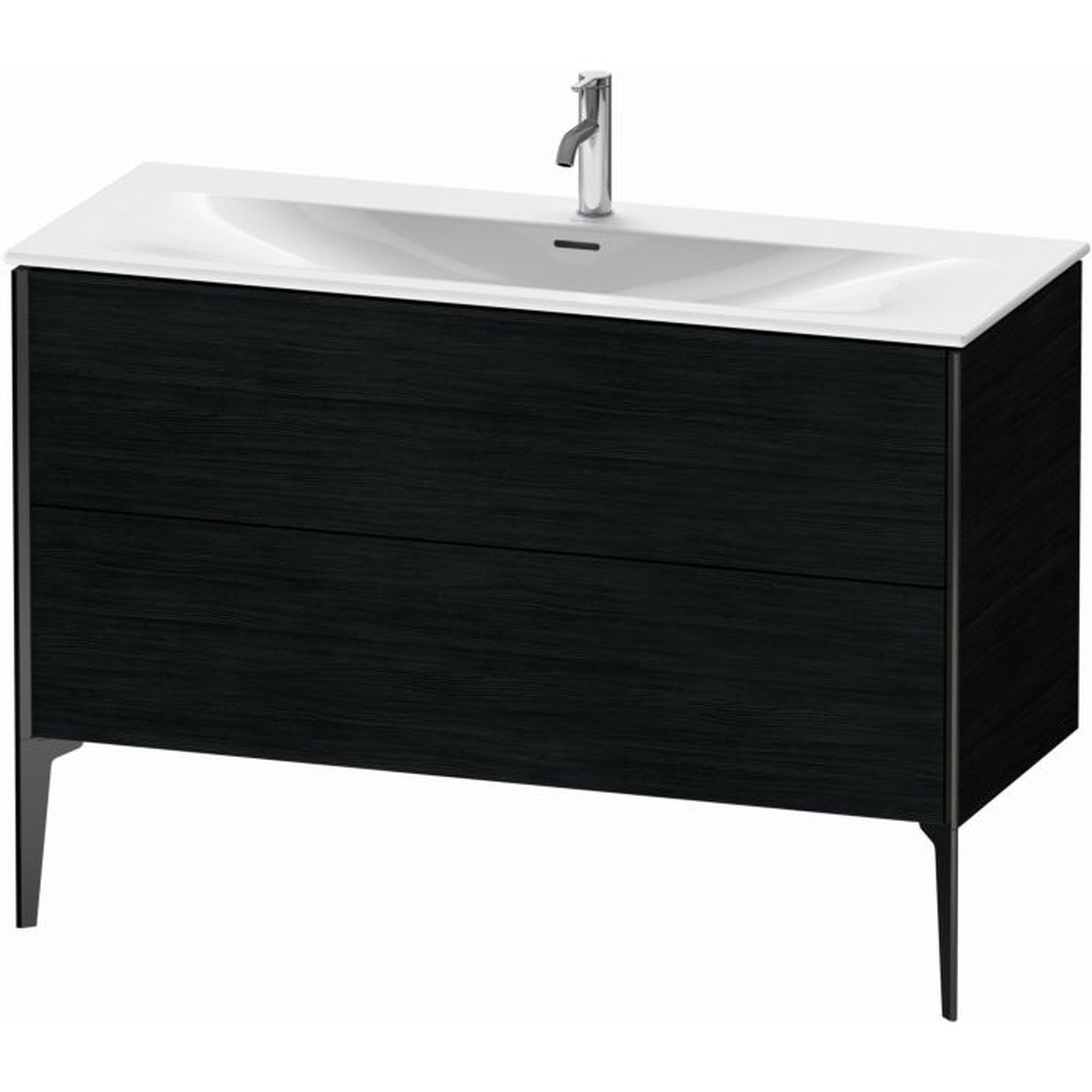 Duravit Xviu 48" x 23" x 19" Two Drawer Floorstanding Vanity Unit, Oak ...