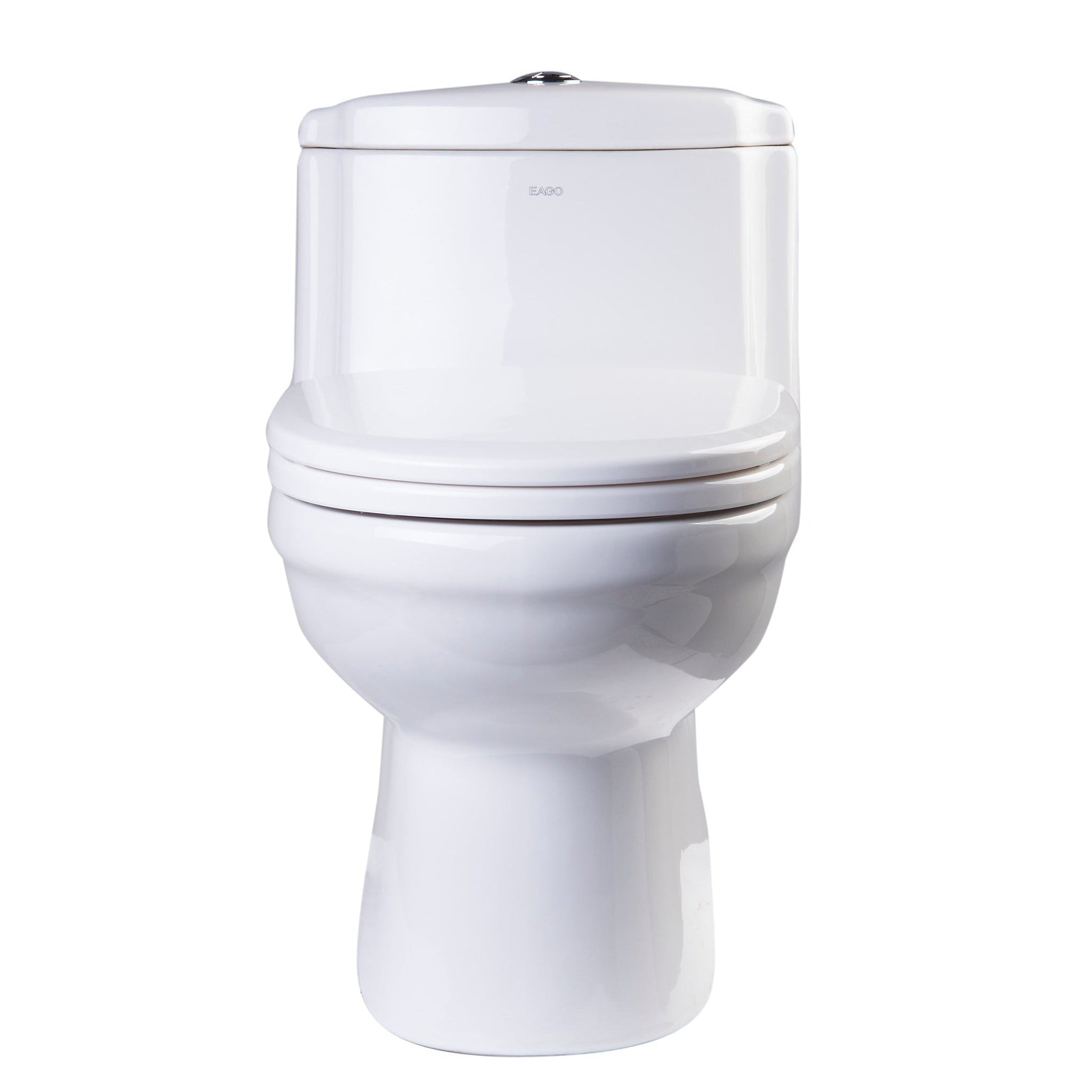 Eago Dual Flush One Piece Flush 27" Ceramic White Toilet – US Bath Store