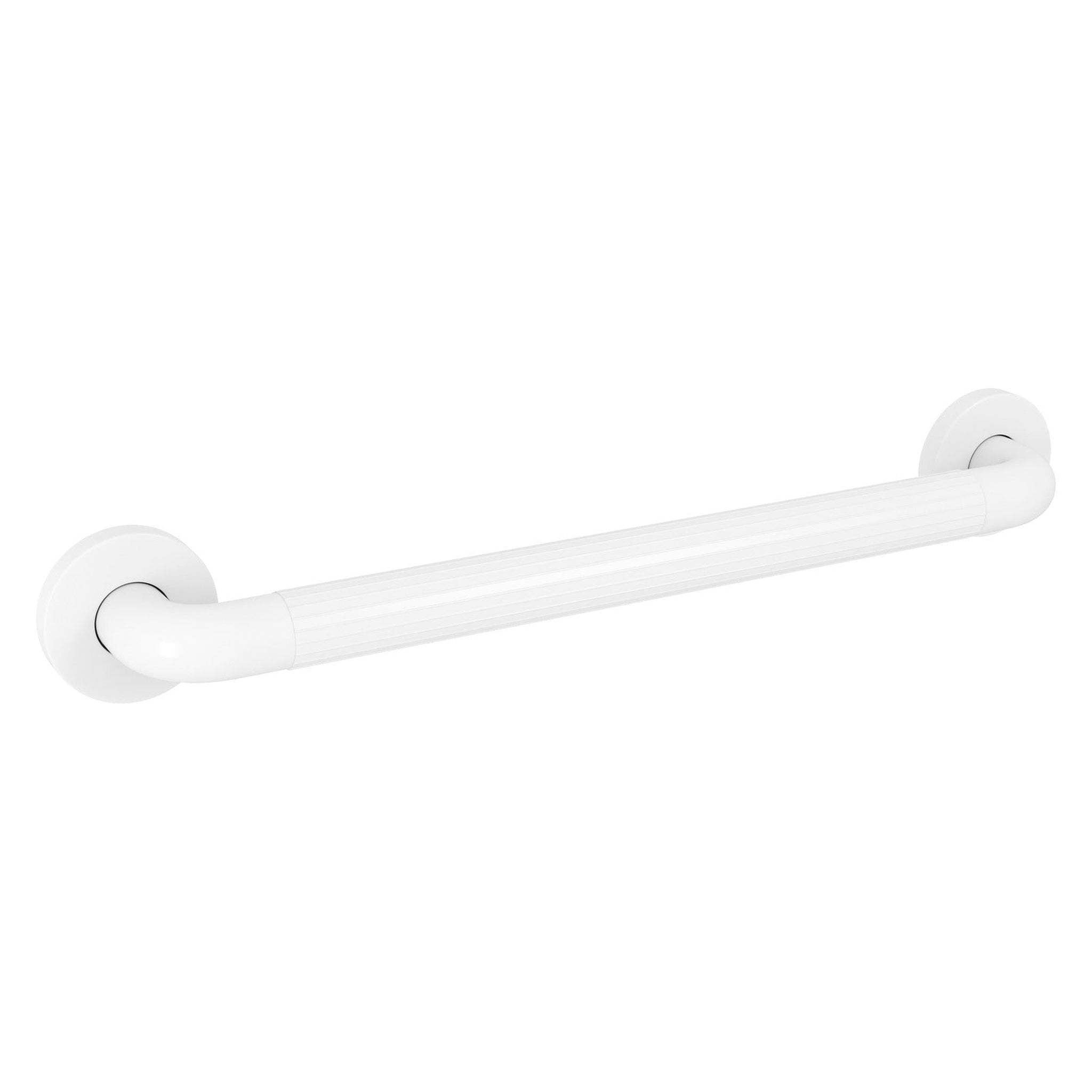 Evekare 16" White ABS Plastic Grab Bar With Ridged Center Surface – US ...