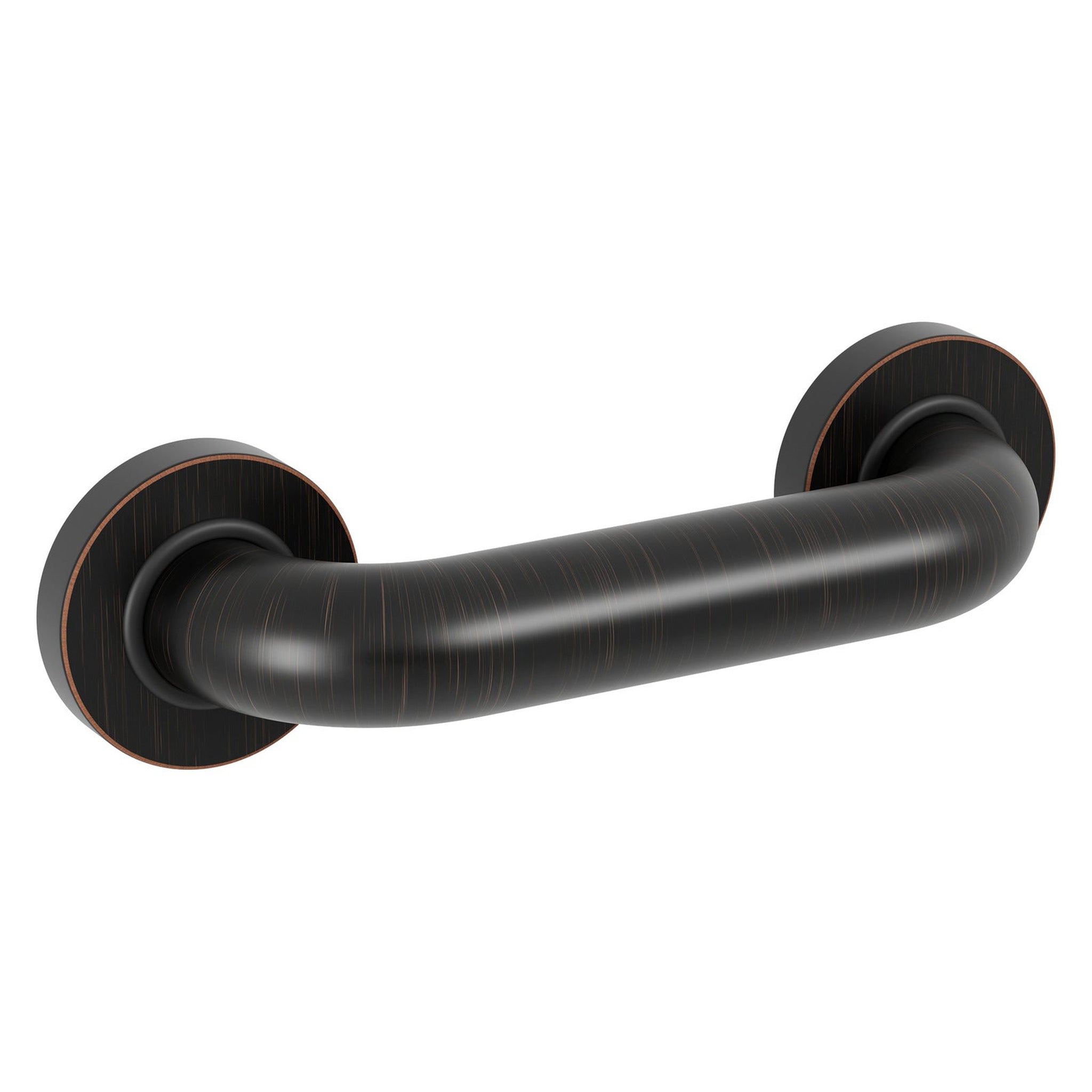 Evekare 8" x 1.5" Stainless Steel Concealed Mount Grab Bar in Oil Rubb ...