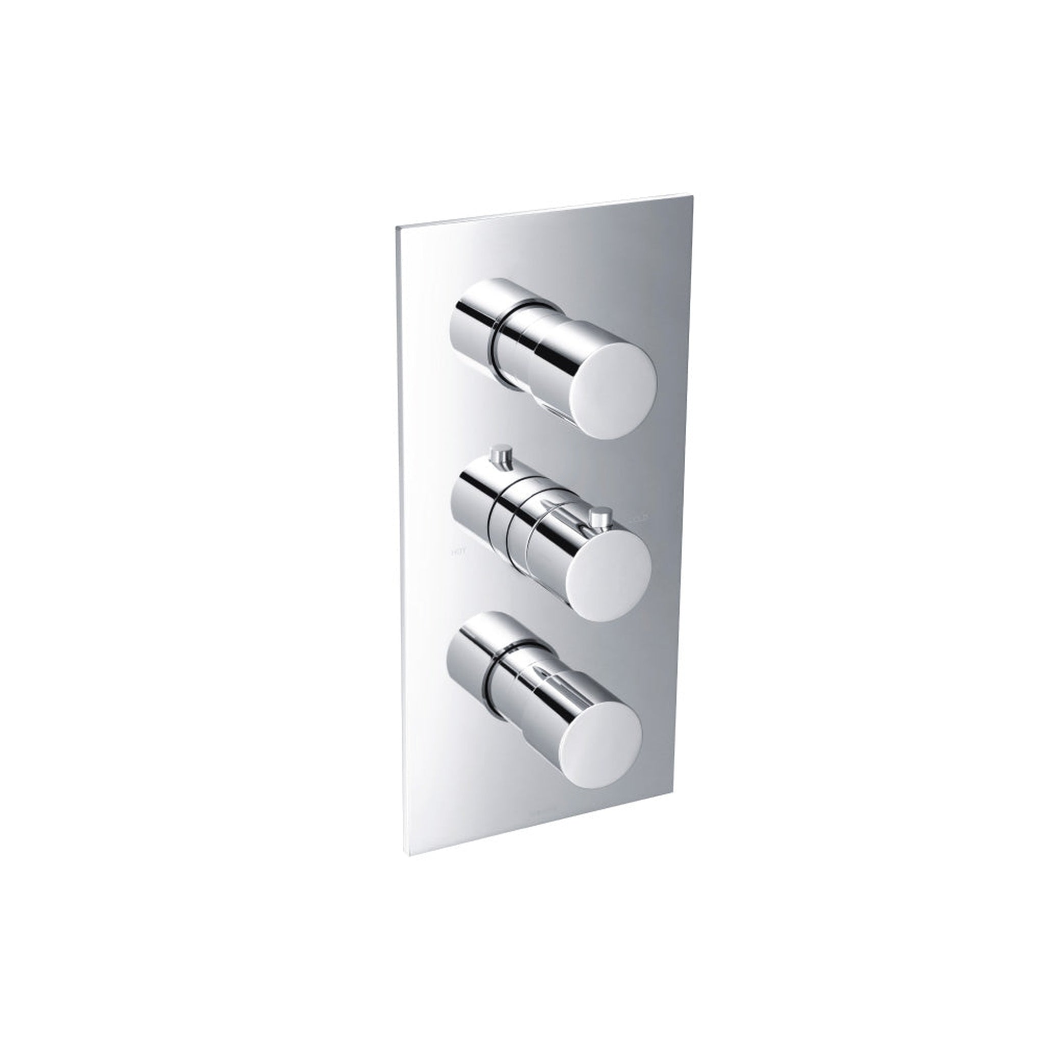 Flusso Faucets Serie 100 3/4" Three Output Thermostatic Valve With Tri ...