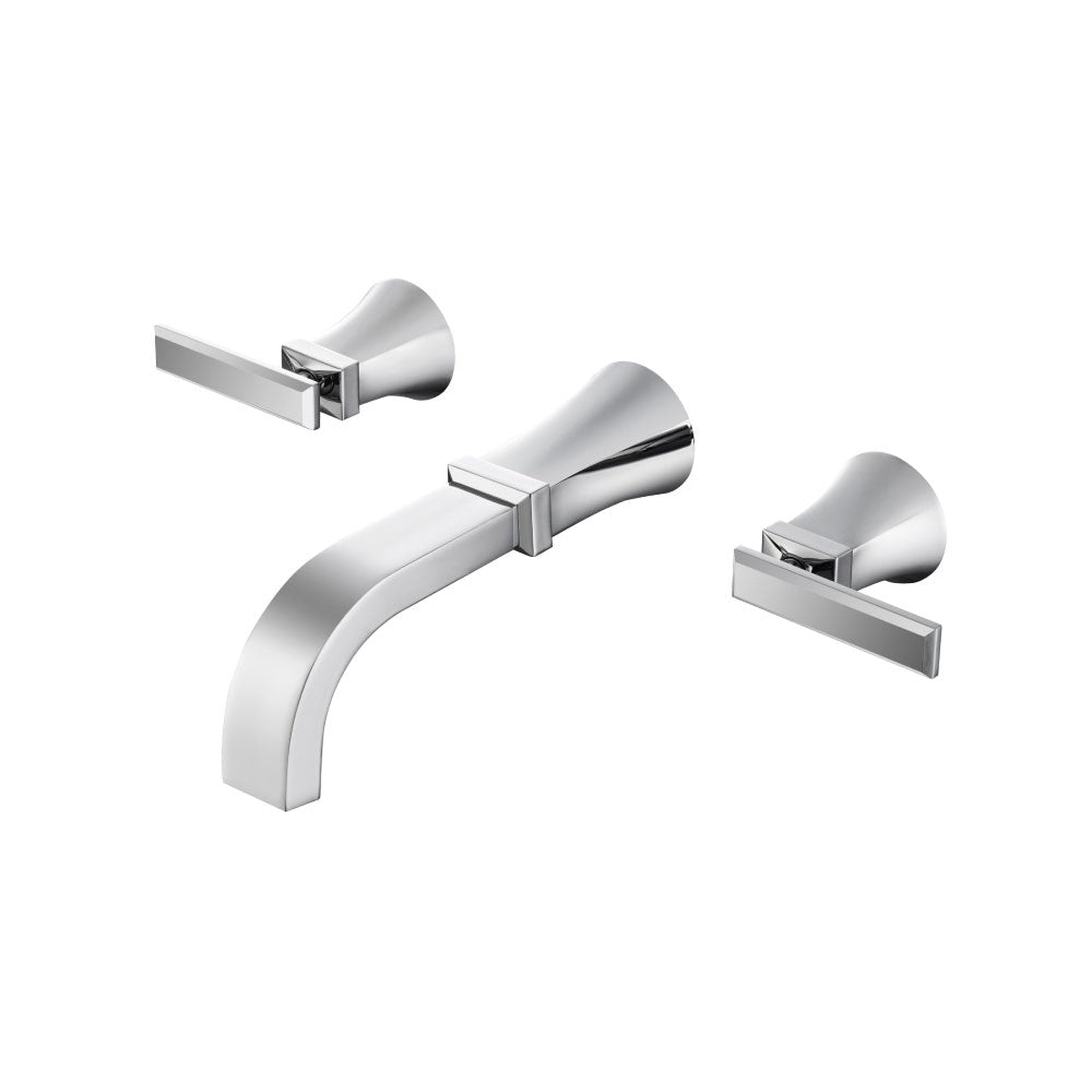 Flusso Faucets Serie 230 Trim for Two Handle Wall Mounted Bathroom Fau ...