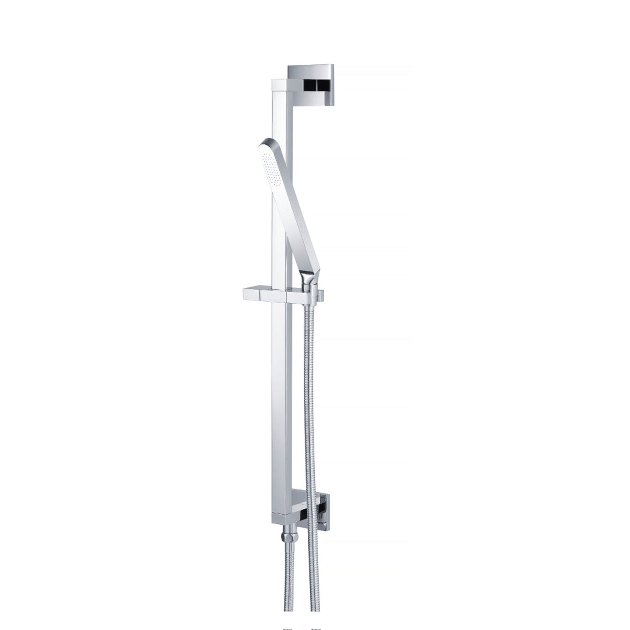 Flusso Faucets Universal Fixtures Hand Shower Set With Slide Bar, Inte ...