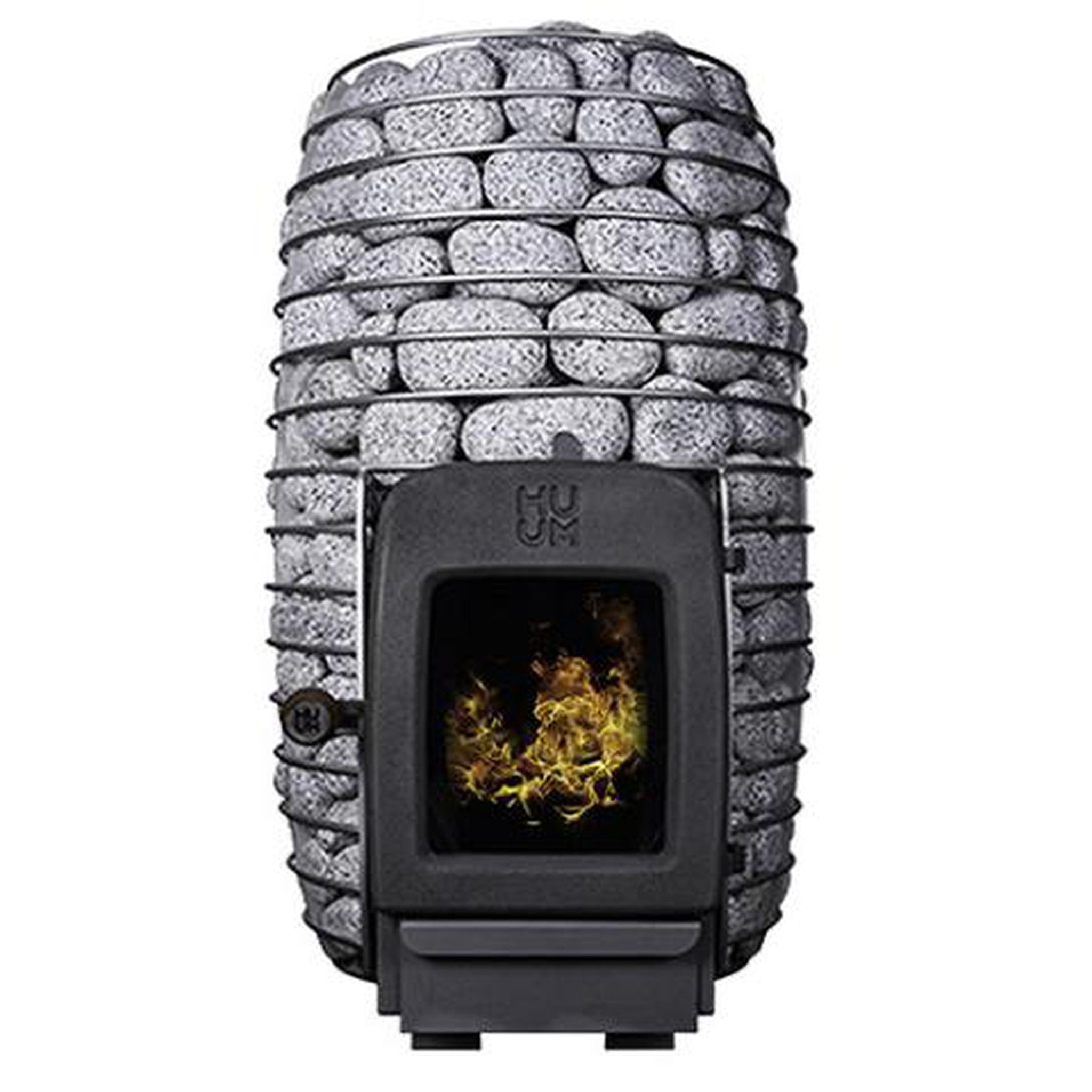 HUUM HIVE Heat Series 12.0kW Brushed Stainless Steel and Cast Iron Woo ...