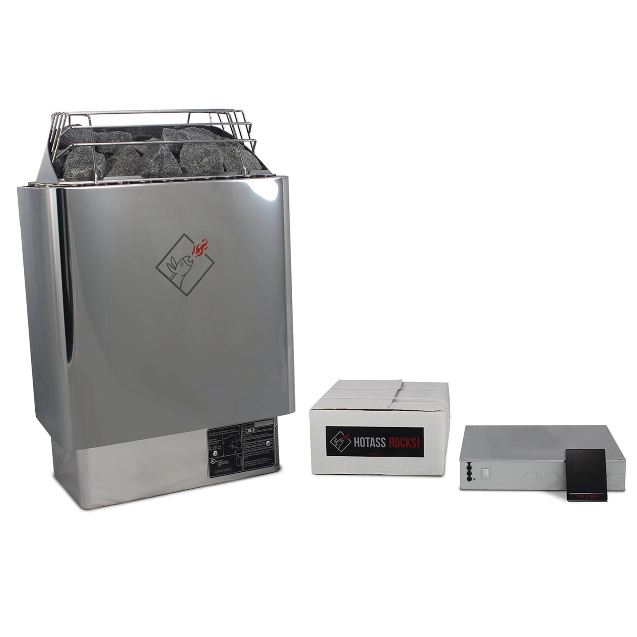 Hotass Saunas ProHeat 16" x 11" 8.0kW 240V 1PH Stainless Steel Wall-Mo ...